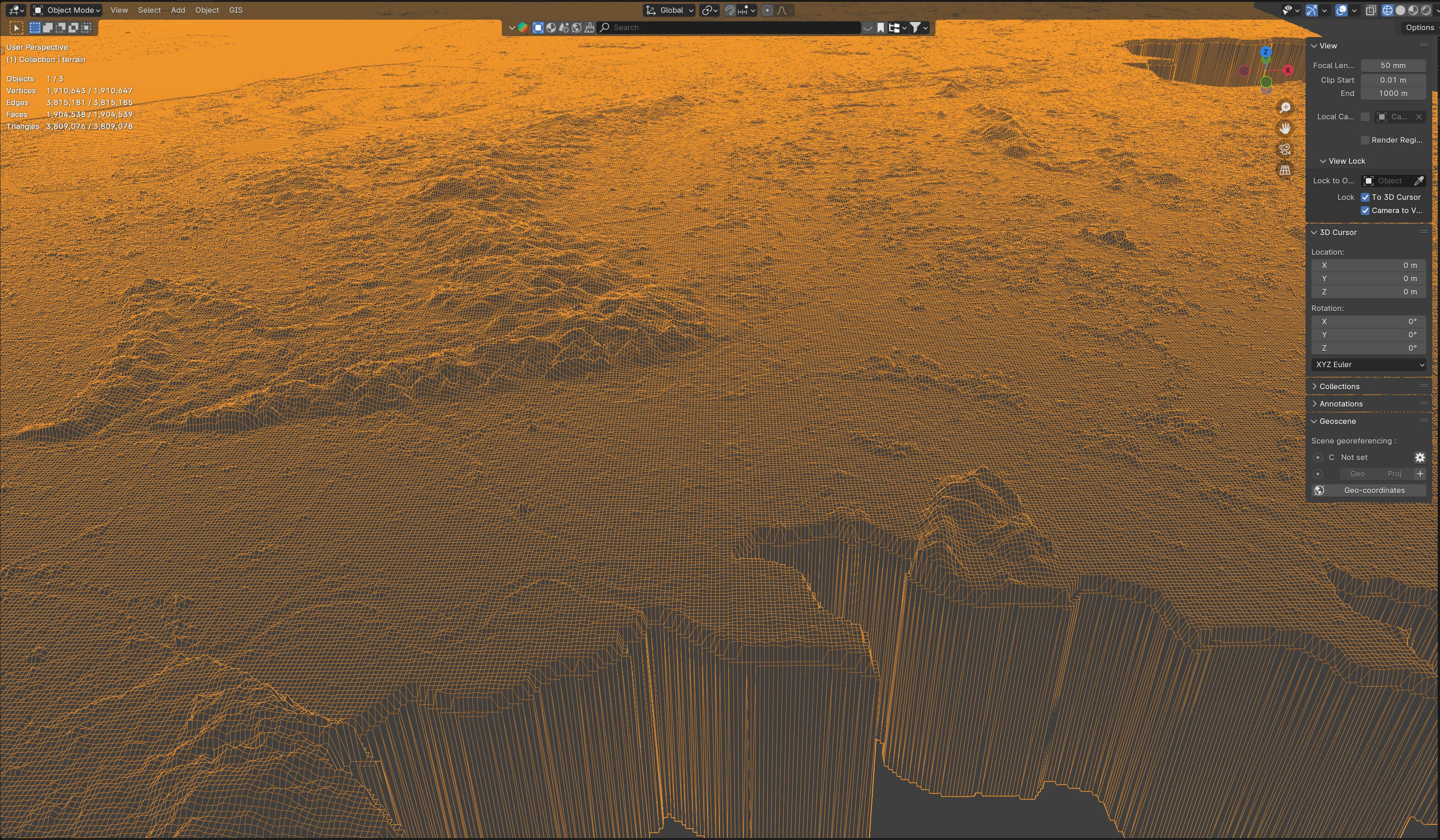 Netherlands Terrain Map - 3D Model by 3dstudio