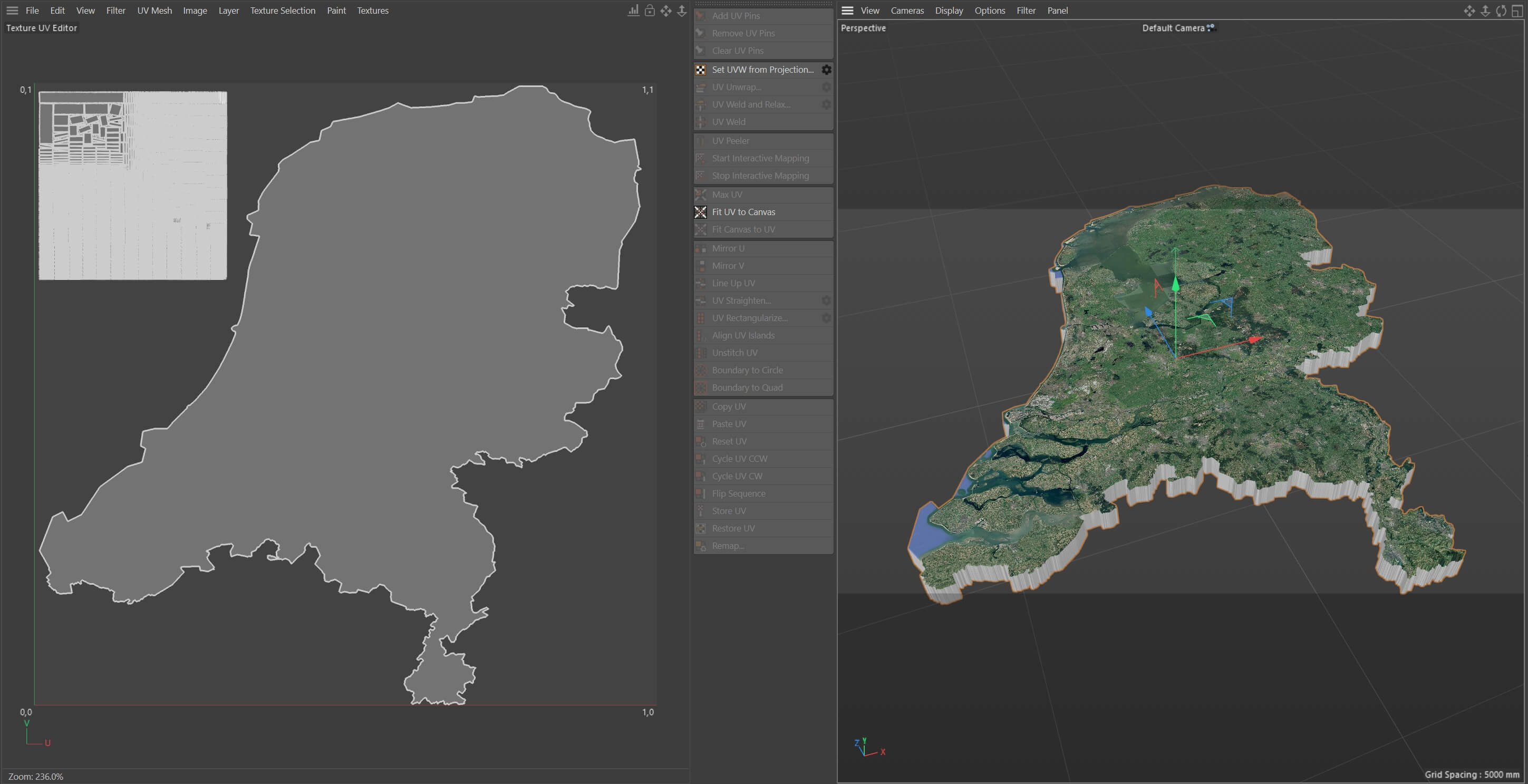 Netherlands Terrain Map - 3D Model by 3dstudio