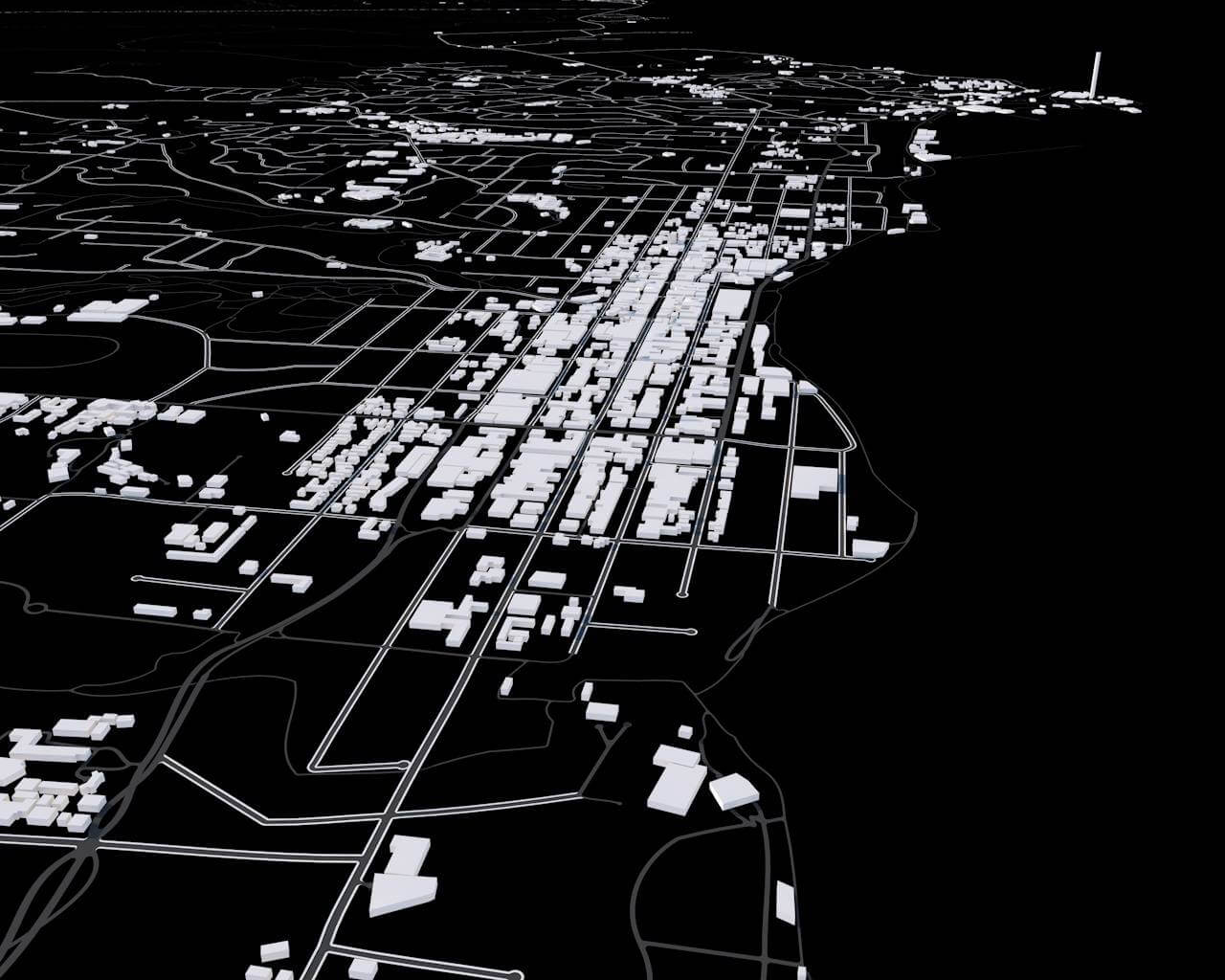 New Plymouth New Zealand - 3D Model by 3dstudio