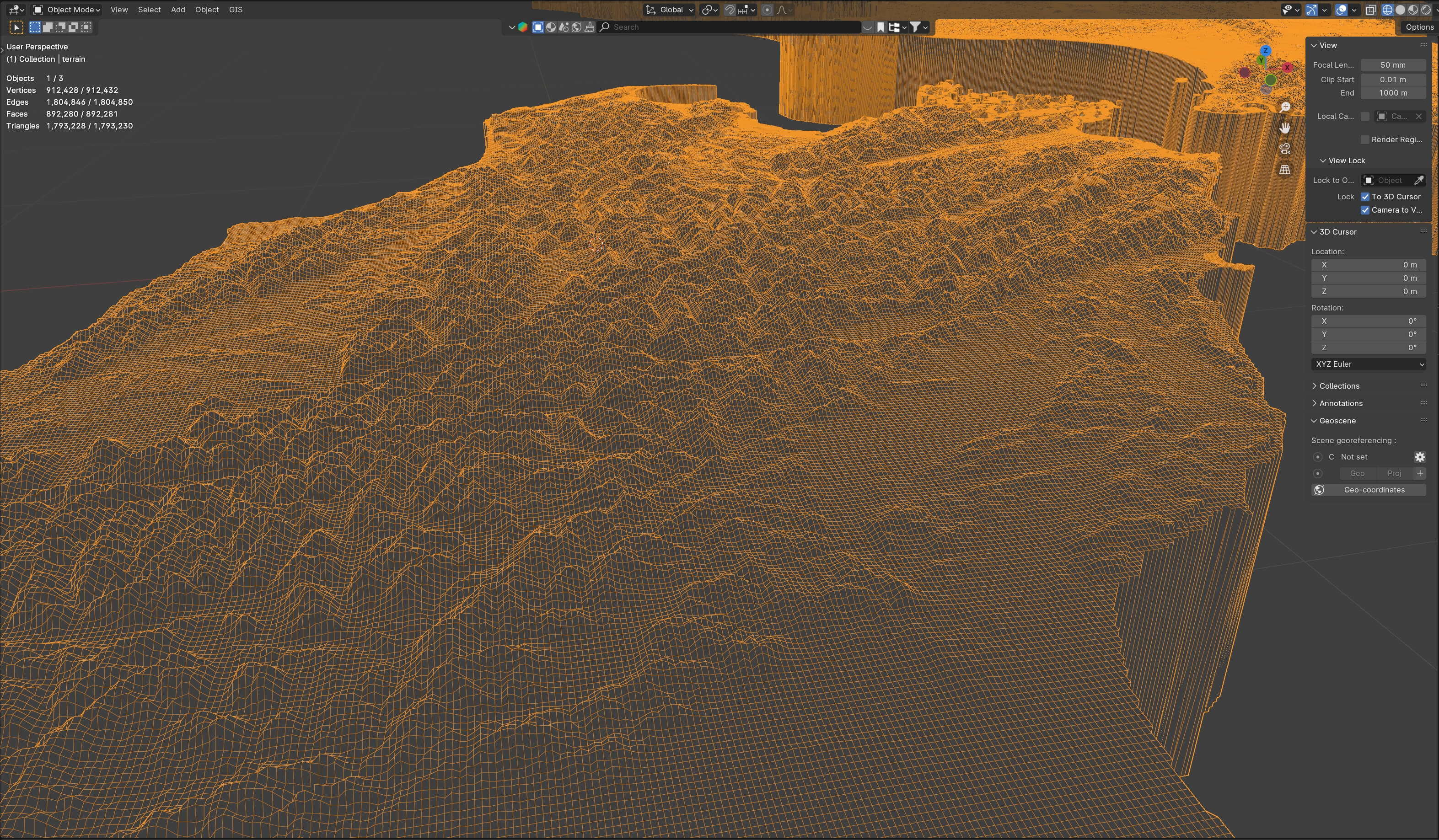 New Zealand Terrain Map - 3D Model by 3dstudio