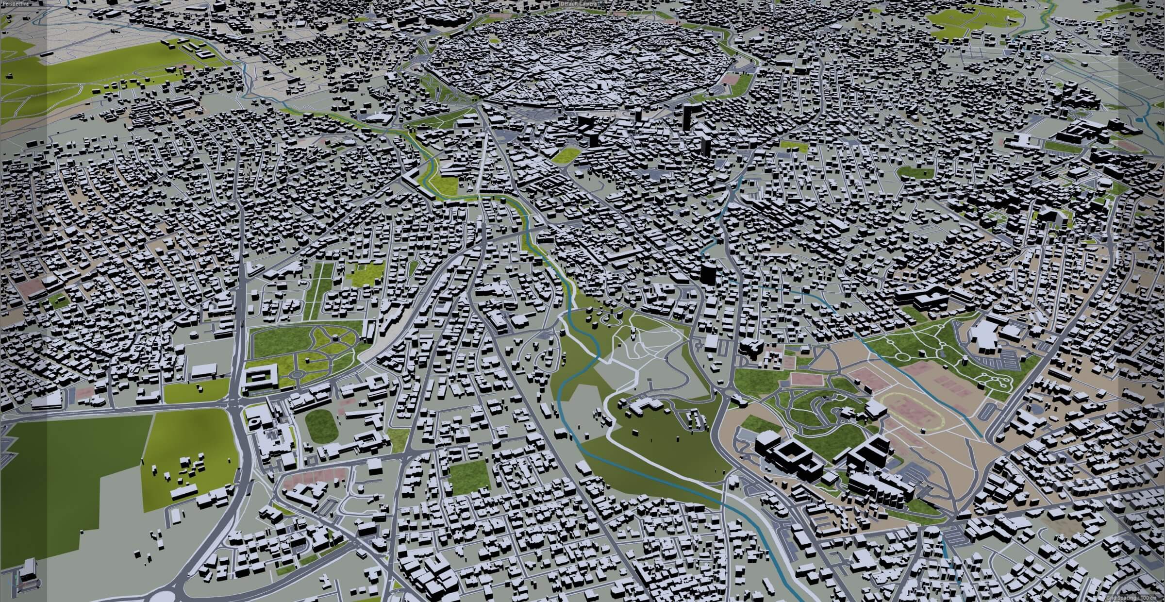 Nicosia Cyprus 40km - 3D Model by 3dstudio