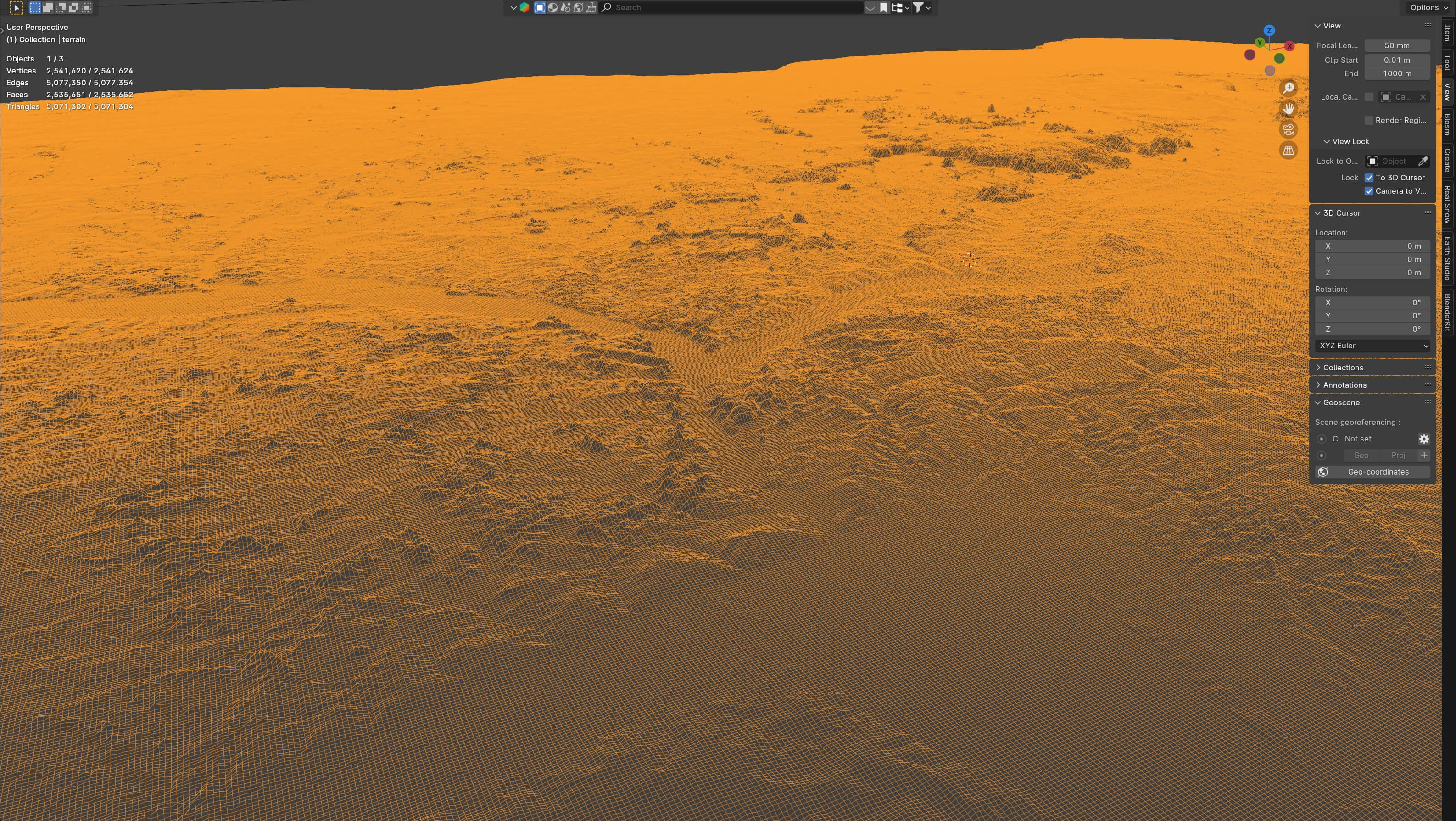 Nigeria Terrain Map - 3D Model by 3dstudio