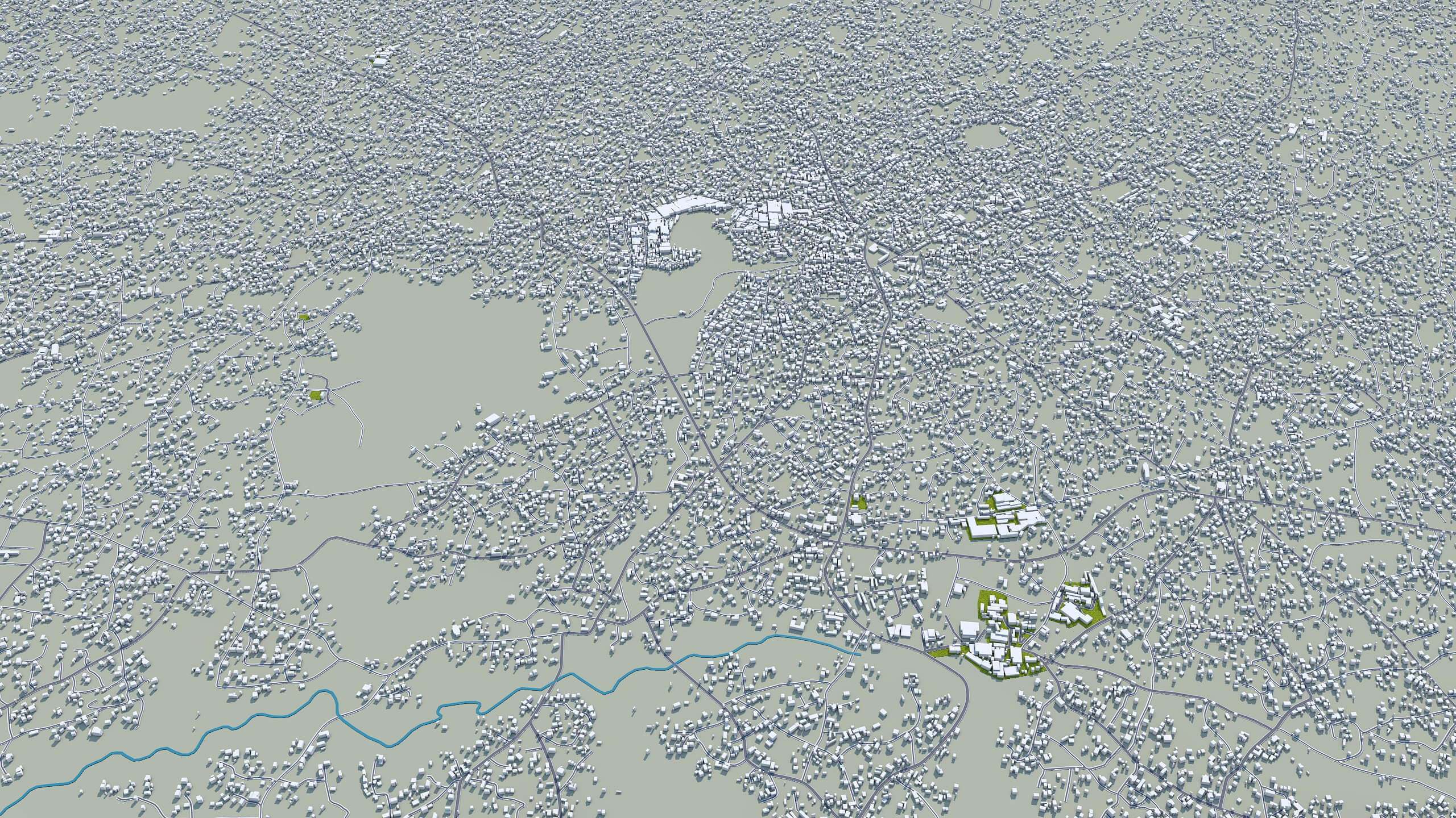 Nnewi City Nigeria 3D Model 15km by 3dstudio