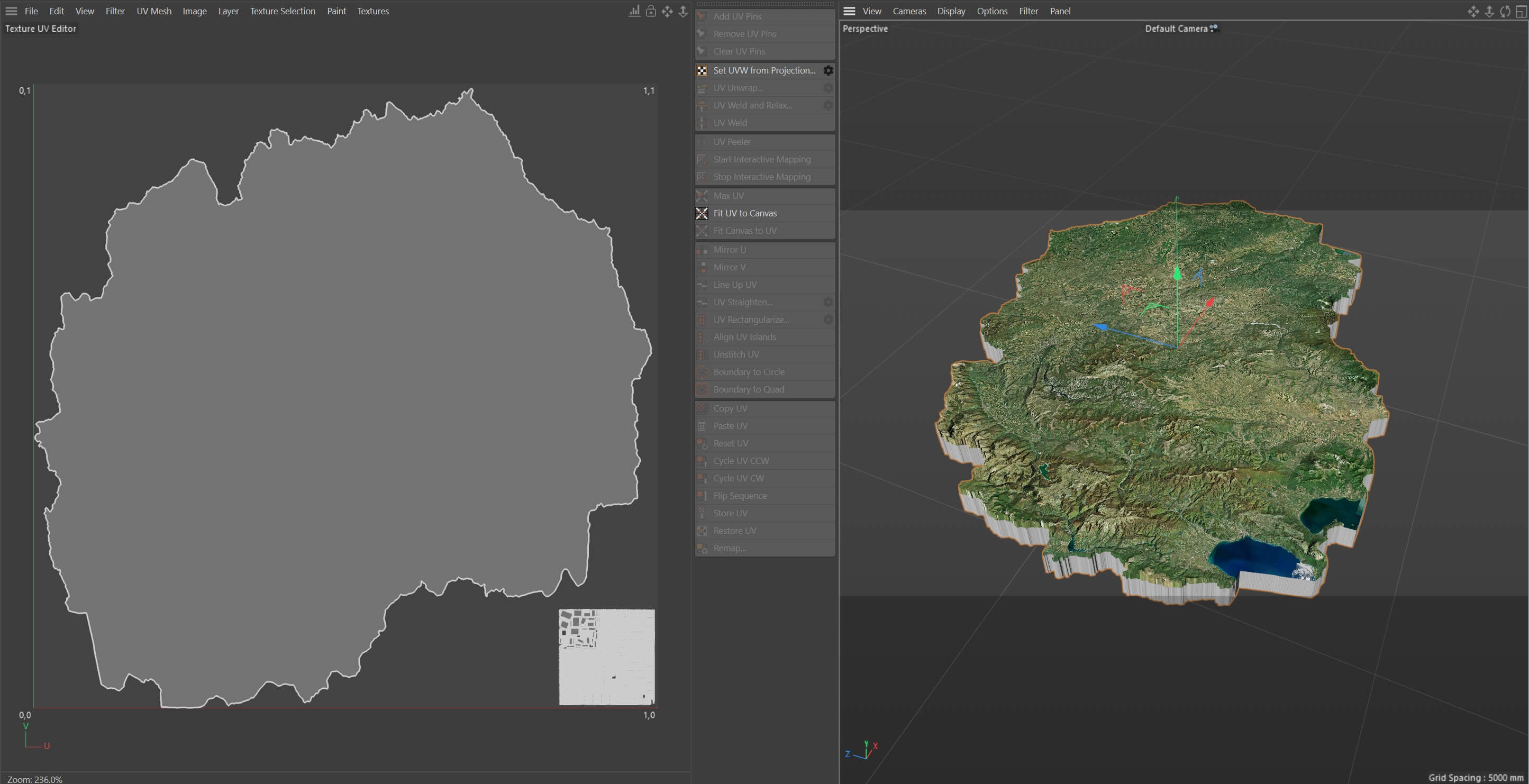 North Macedonia Terrain Map - 3D Model by 3dstudio