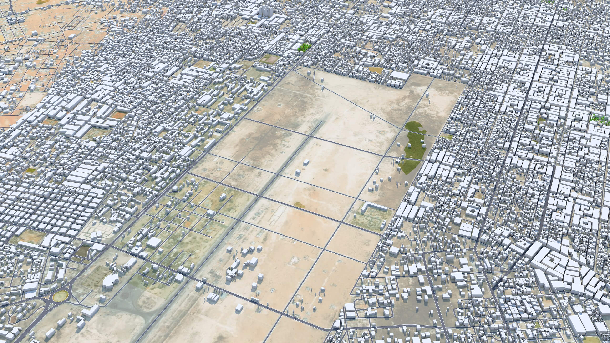 Nouakchott City Mauritania 3D Model 25km by 3dstudio