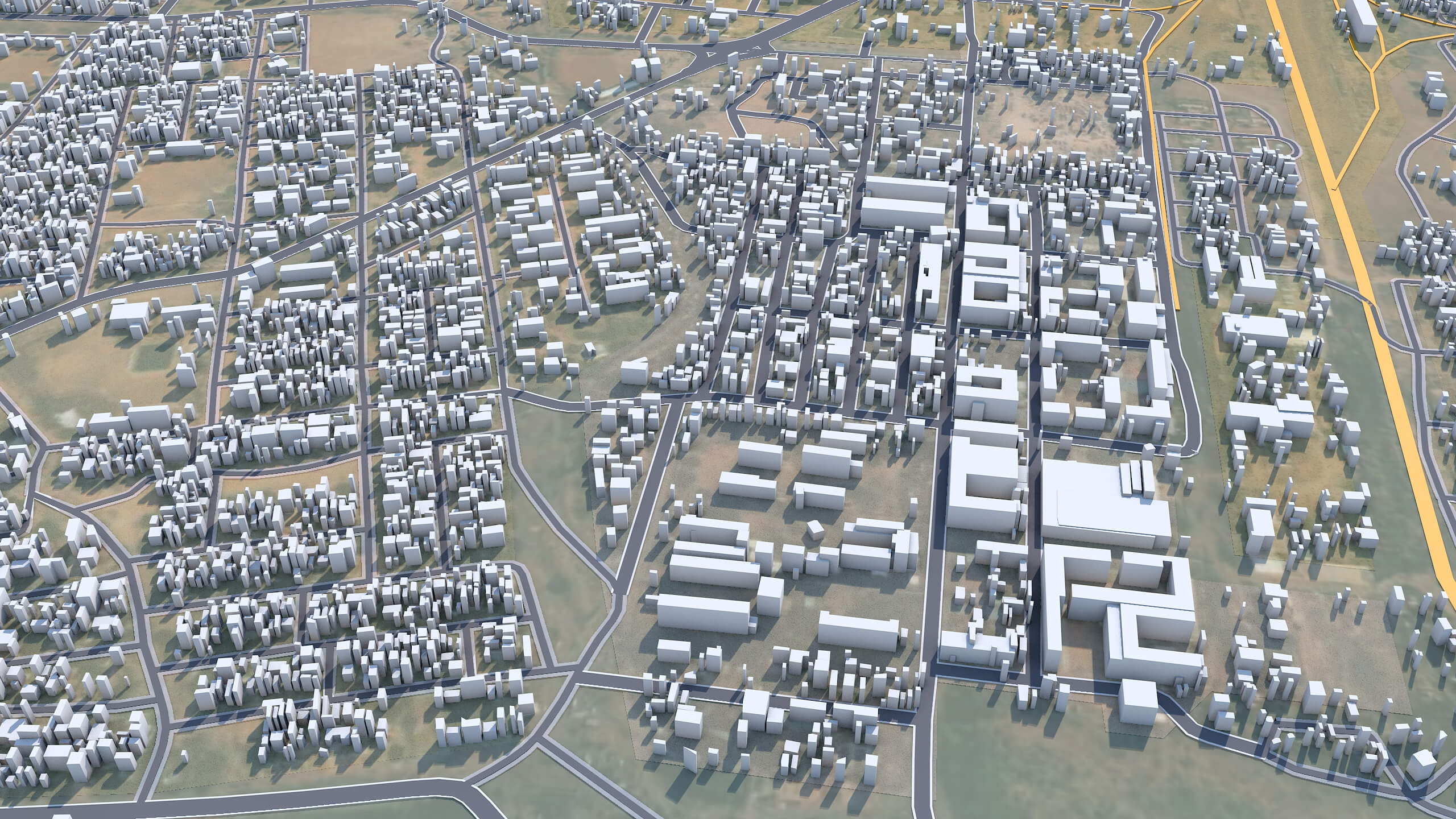 Nyala City Sudan 3D Model 25km by 3dstudio
