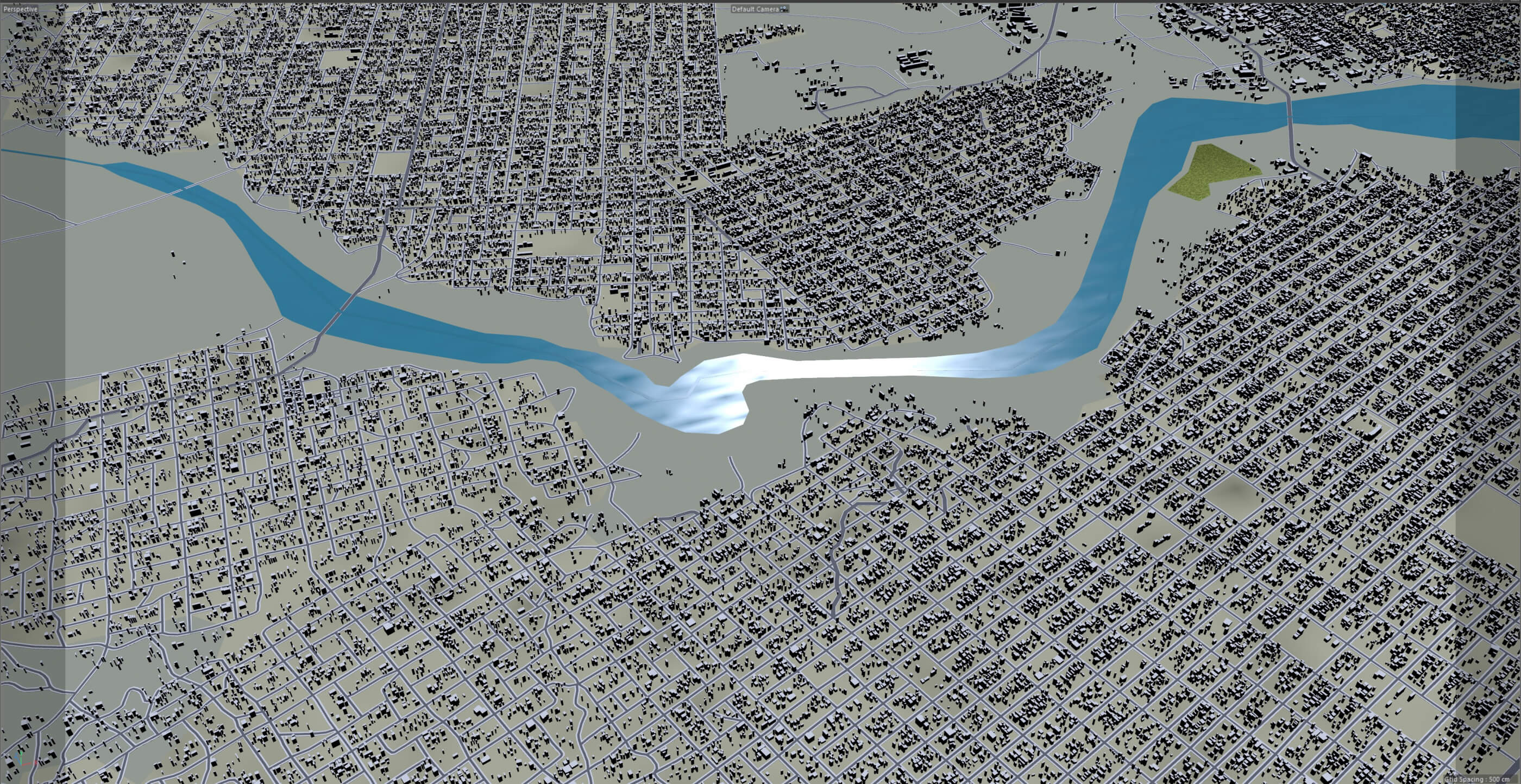 Nyala City Sudan 3D Model 25km by 3dstudio