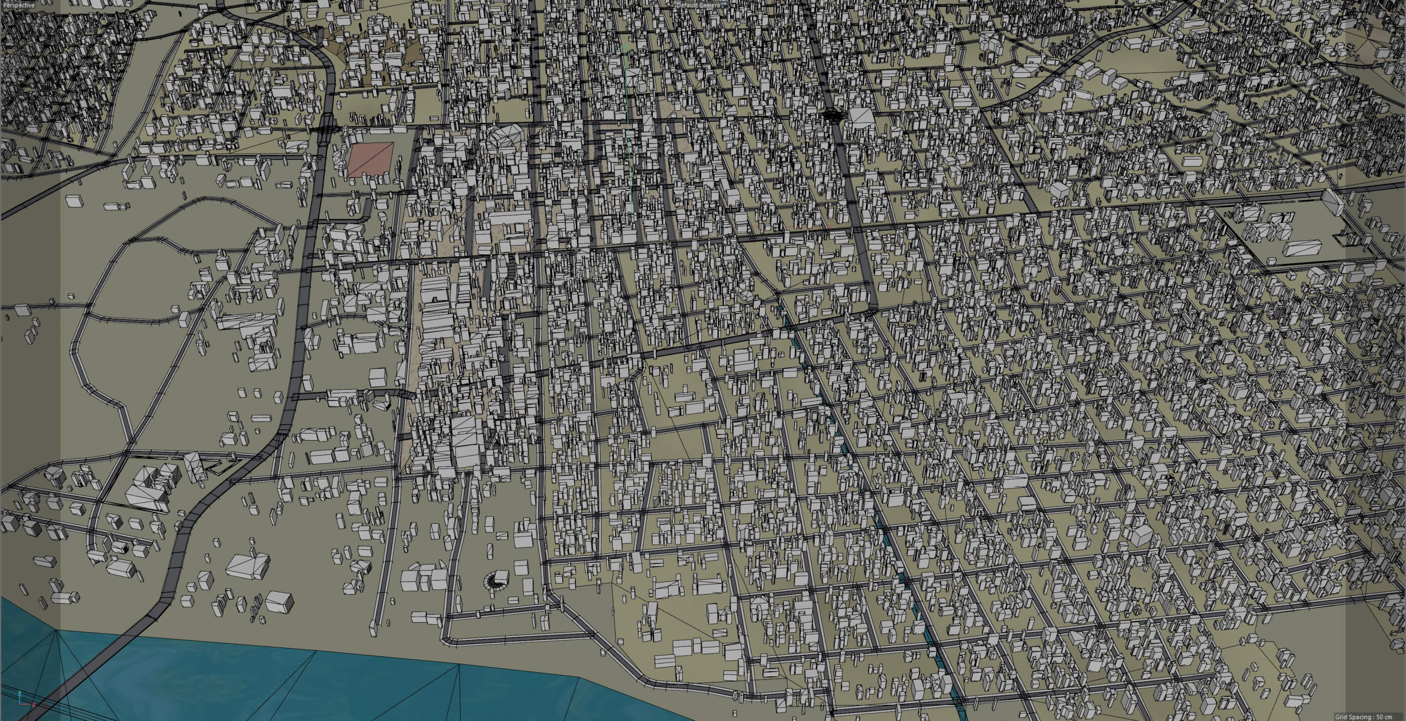 Nyala City Sudan 3D Model 25km by 3dstudio
