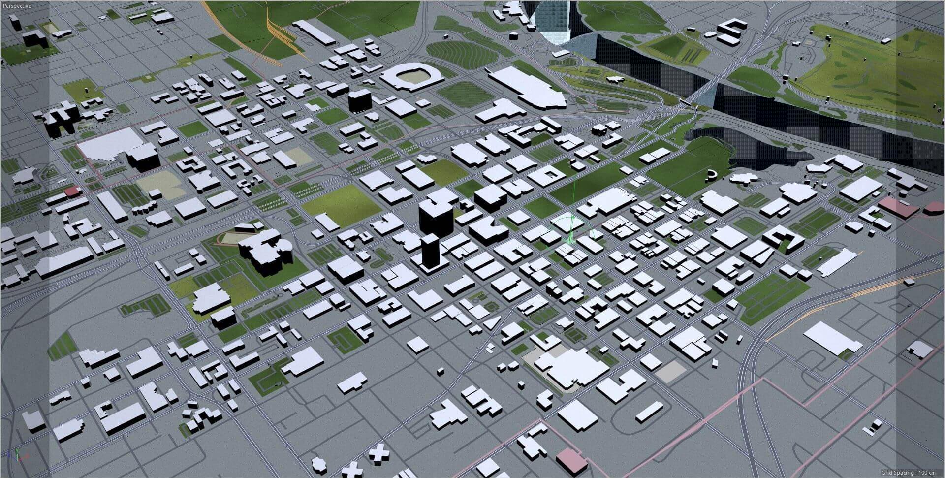 Omaha Nebraska 75km - 3D Model by 3dstudio