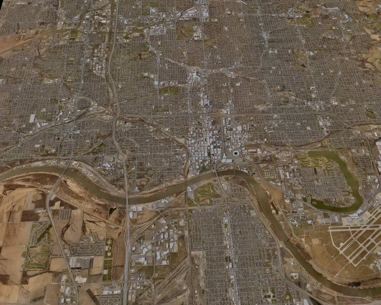 Omaha Nebraska - 3D Model by 3dstudio