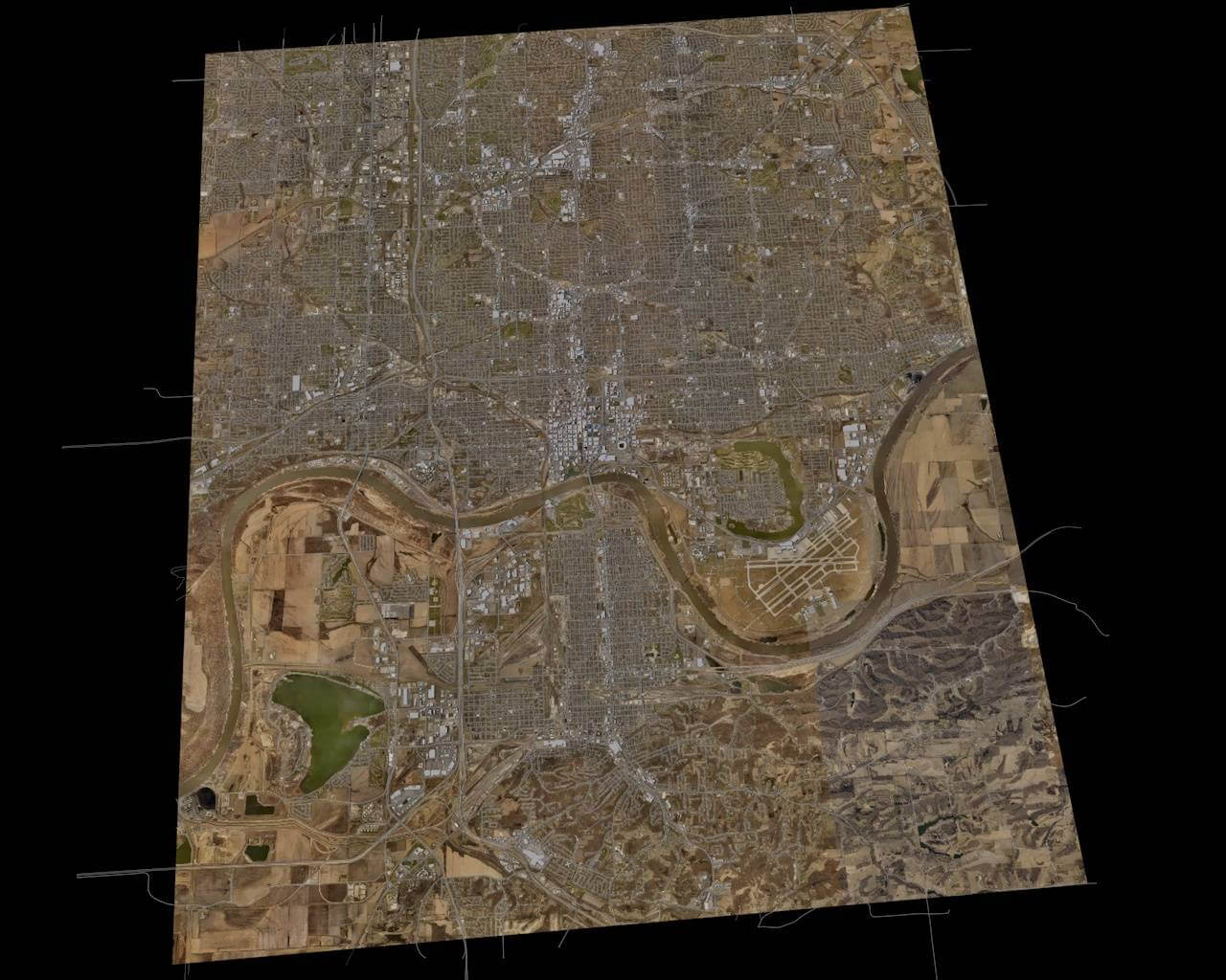 Omaha Nebraska - 3D Model by 3dstudio