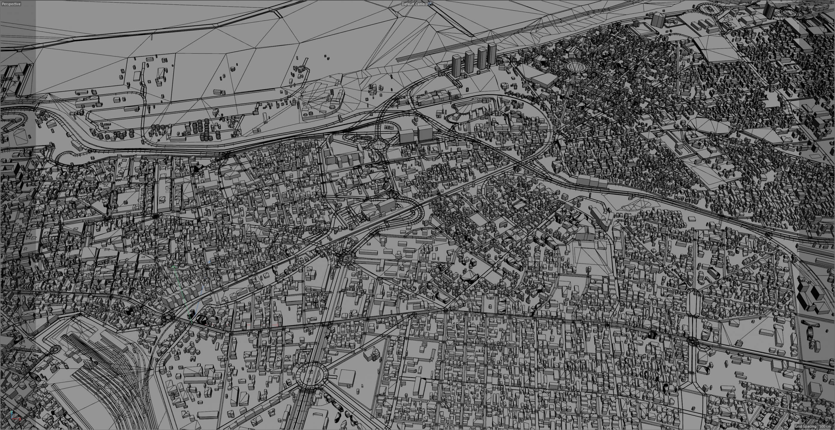 Oran City Algeria 3D Model 30km by 3dstudio