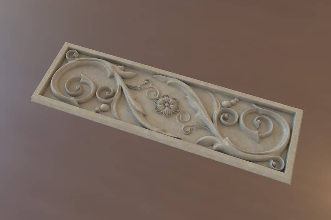 Ornate Moulding - 3D Model by 3dstudio