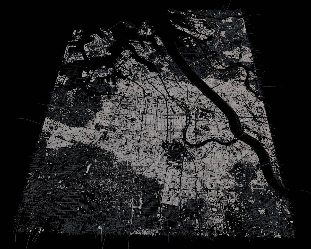 Osaka Japan - 3D Model by 3dstudio