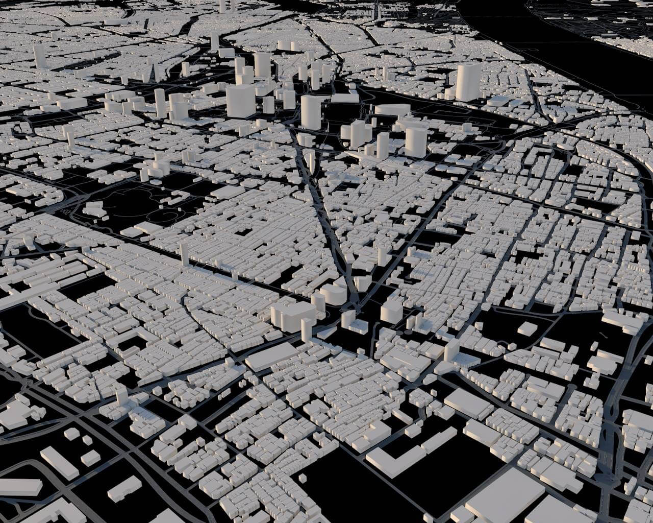 Osaka Japan - 3D Model by 3dstudio