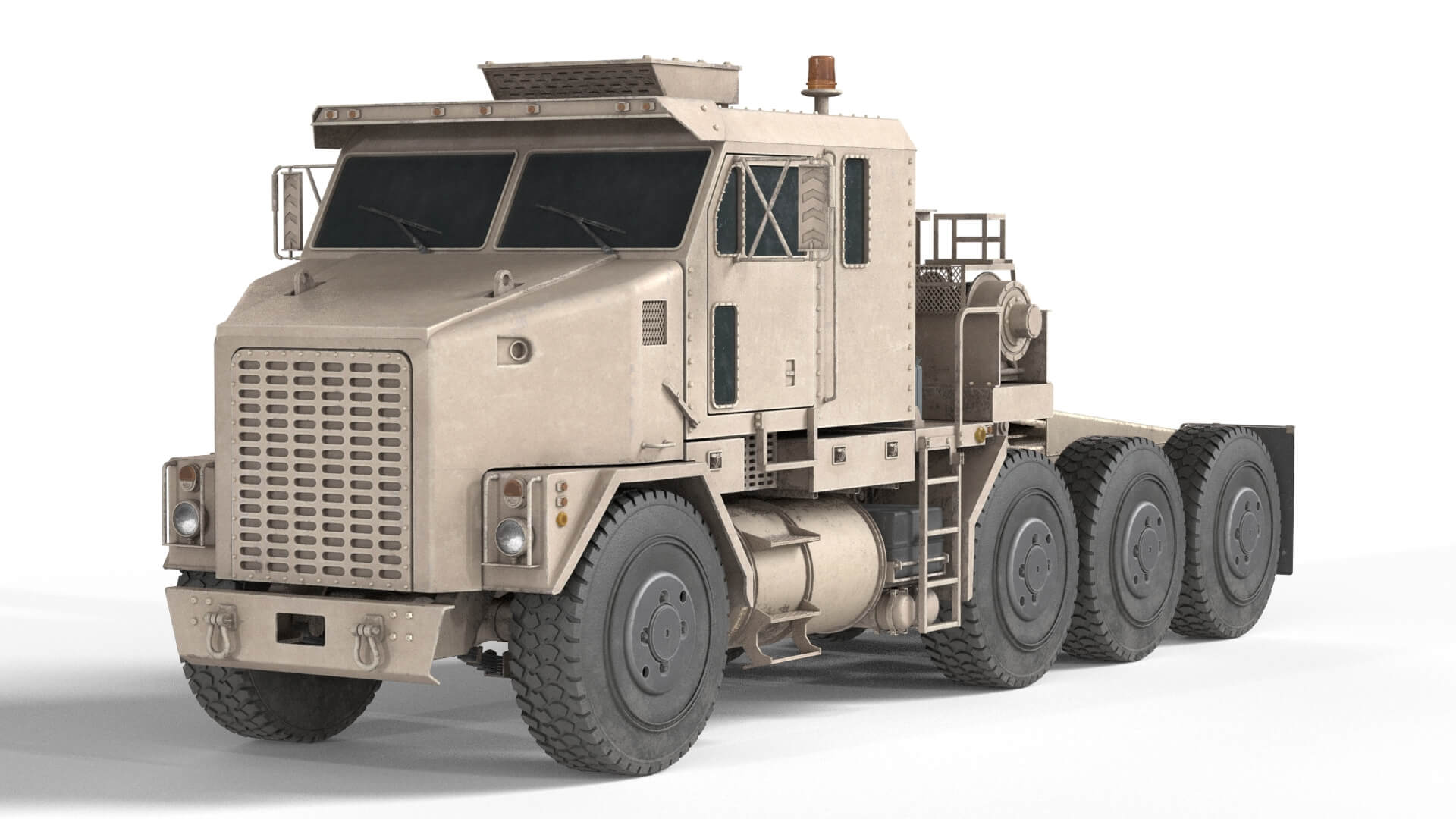 Oshkosh M1070 Army Tank Transporter - 3D Model by 3dstudio