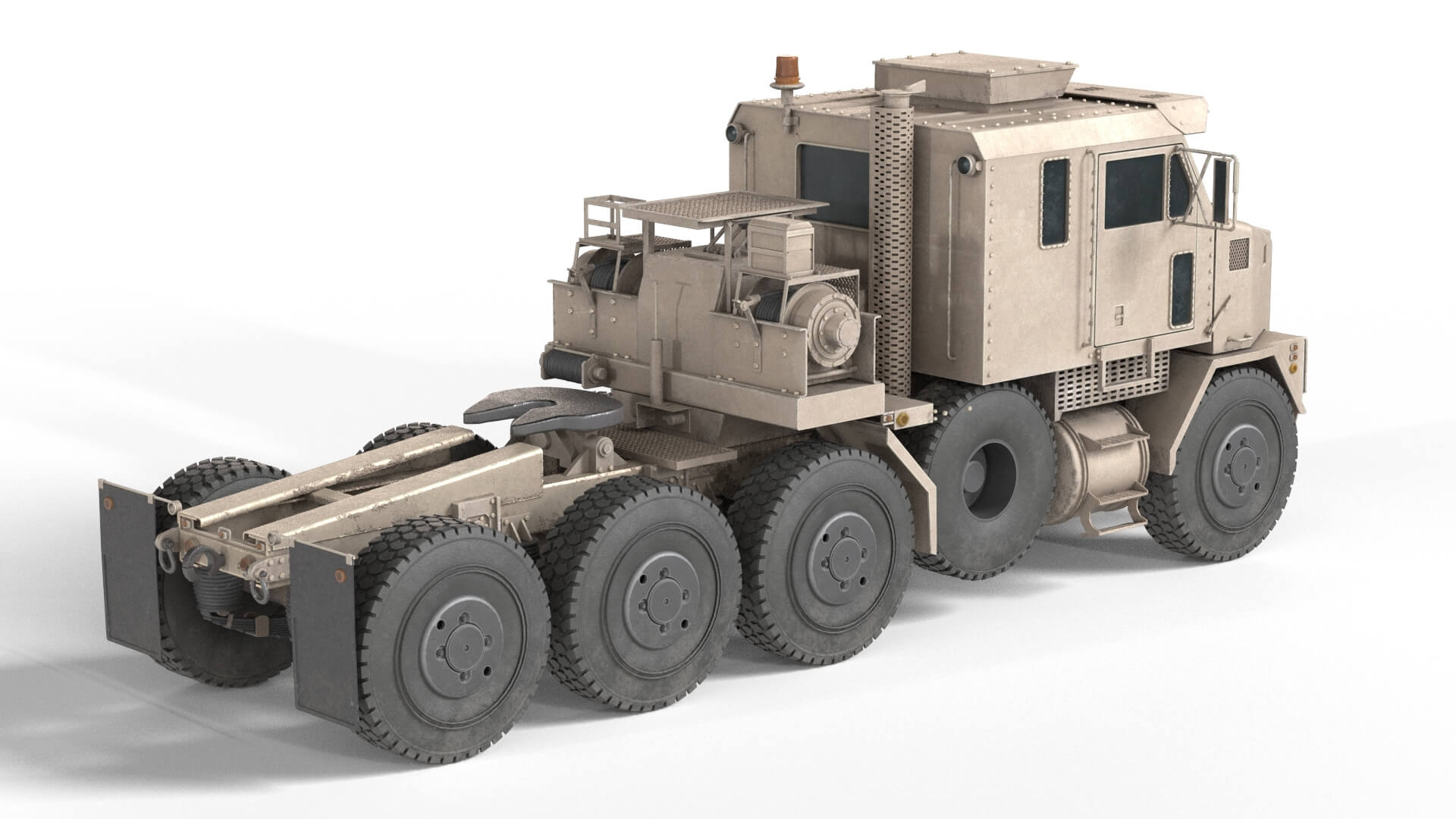 Oshkosh M1070 Army Tank Transporter - 3D Model by 3dstudio