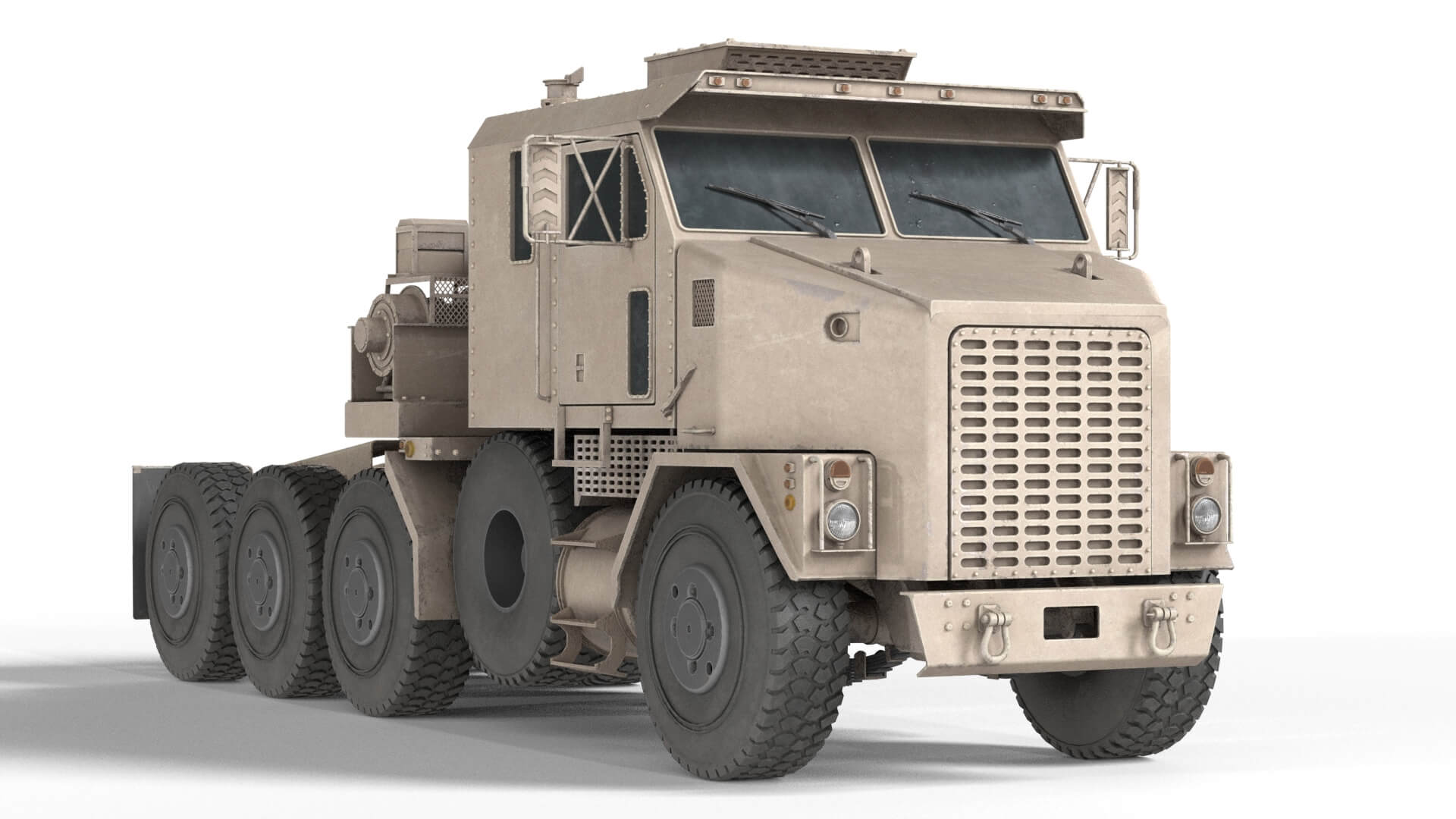 Oshkosh M1070 Army Tank Transporter - 3D Model by 3dstudio
