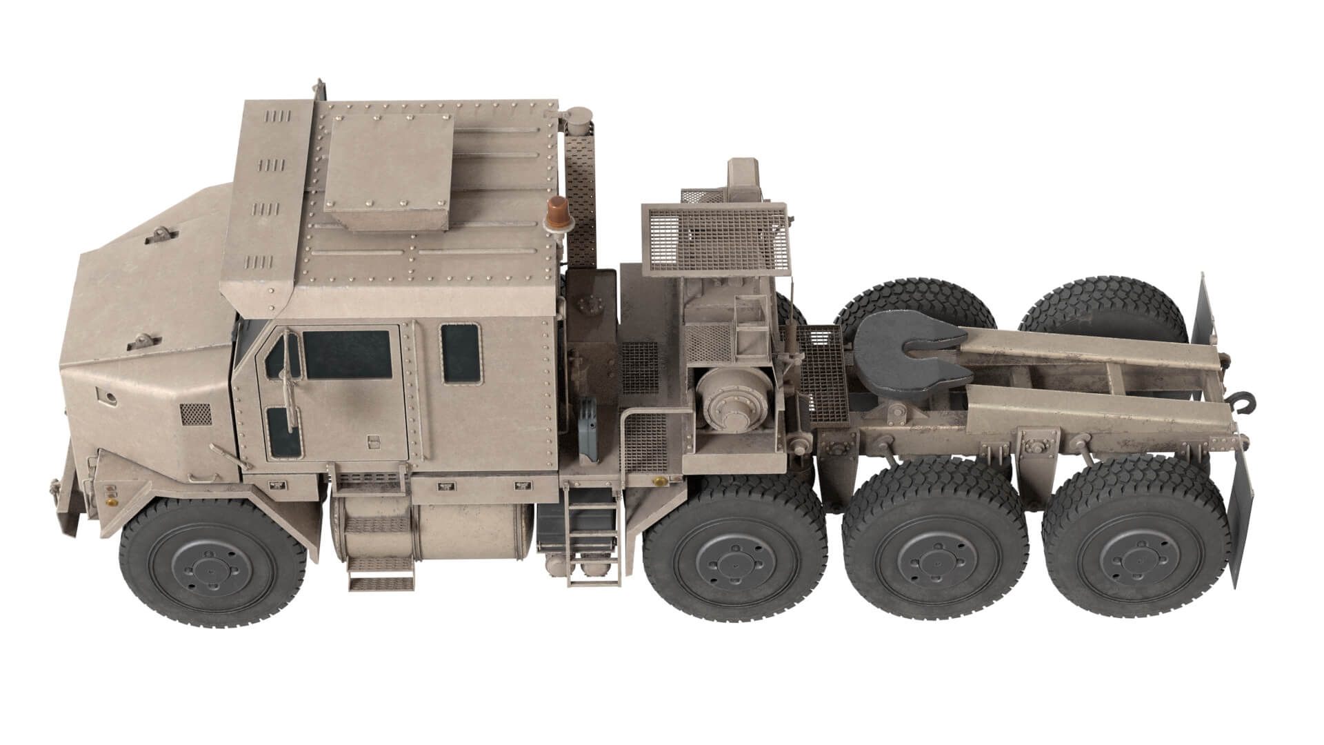 Oshkosh M1070 Army Tank Transporter - 3D Model by 3dstudio