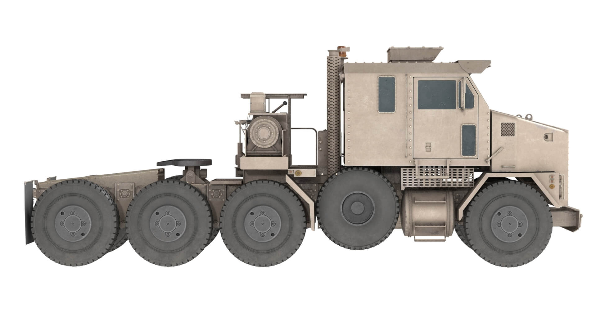 Oshkosh M1070 Army Tank Transporter - 3D Model by 3dstudio