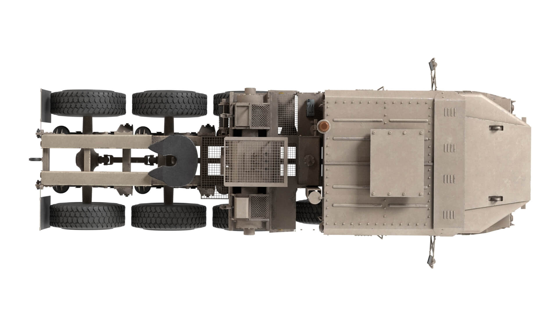 Oshkosh M1070 Army Tank Transporter - 3D Model by 3dstudio