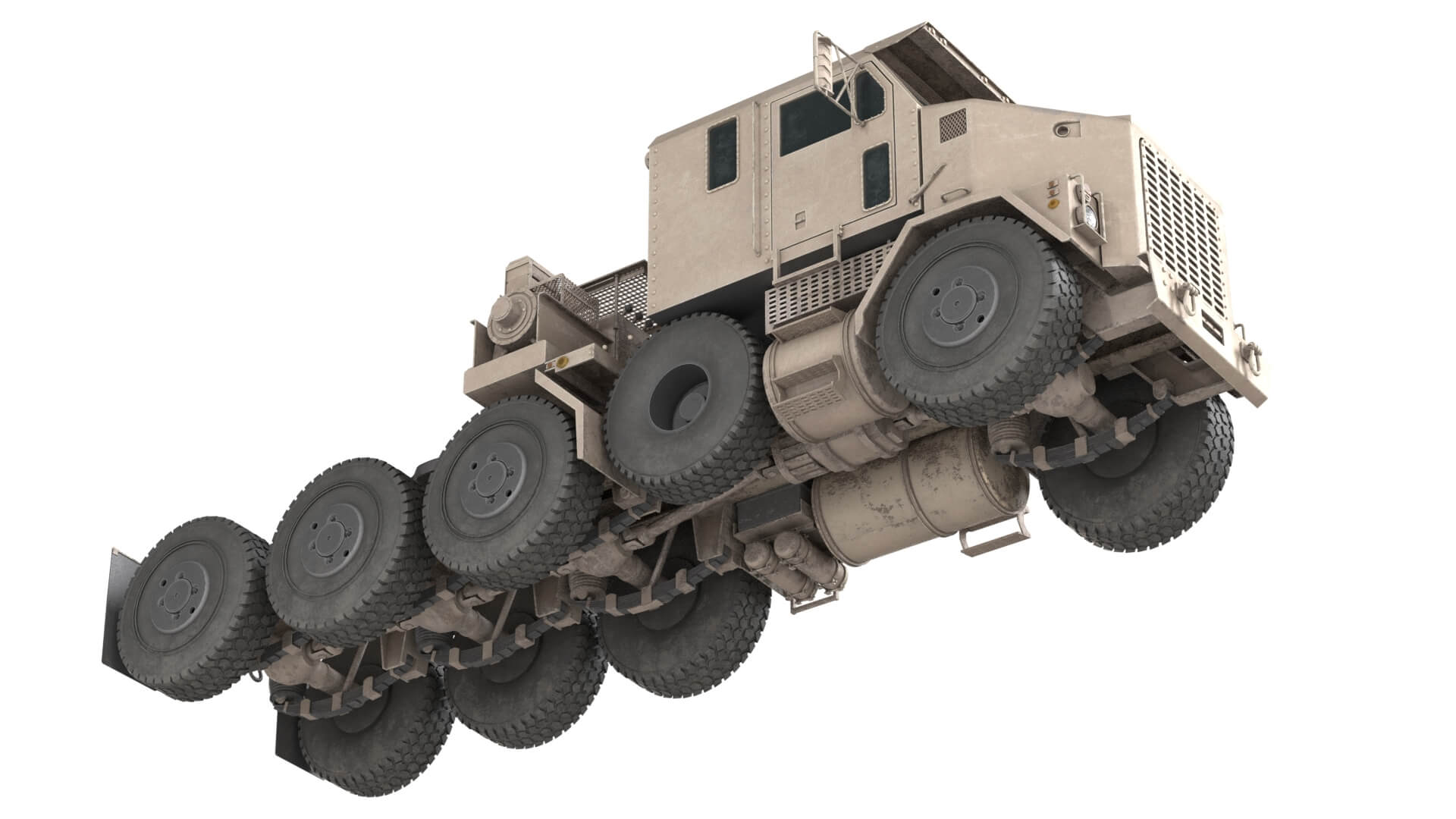 Oshkosh M1070 Army Tank Transporter - 3D Model by 3dstudio