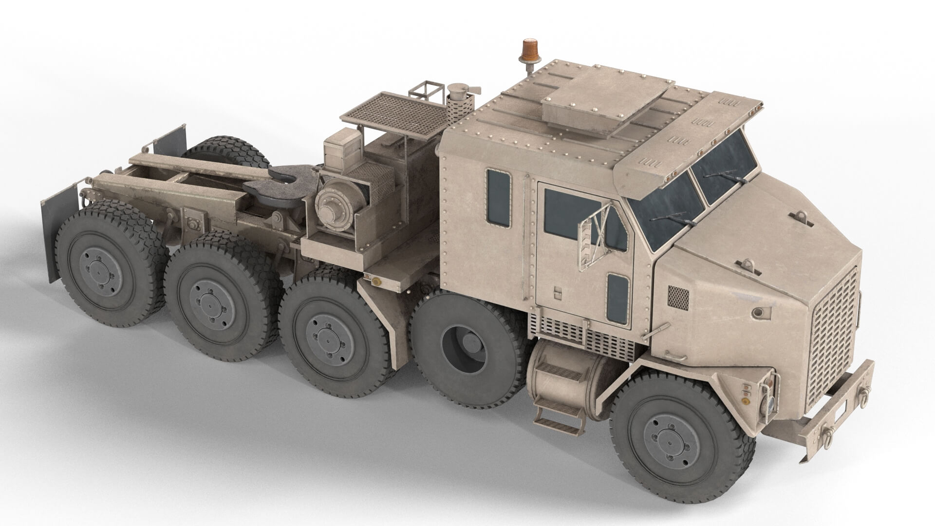 Oshkosh M1070 Army Tank Transporter - 3D Model by 3dstudio