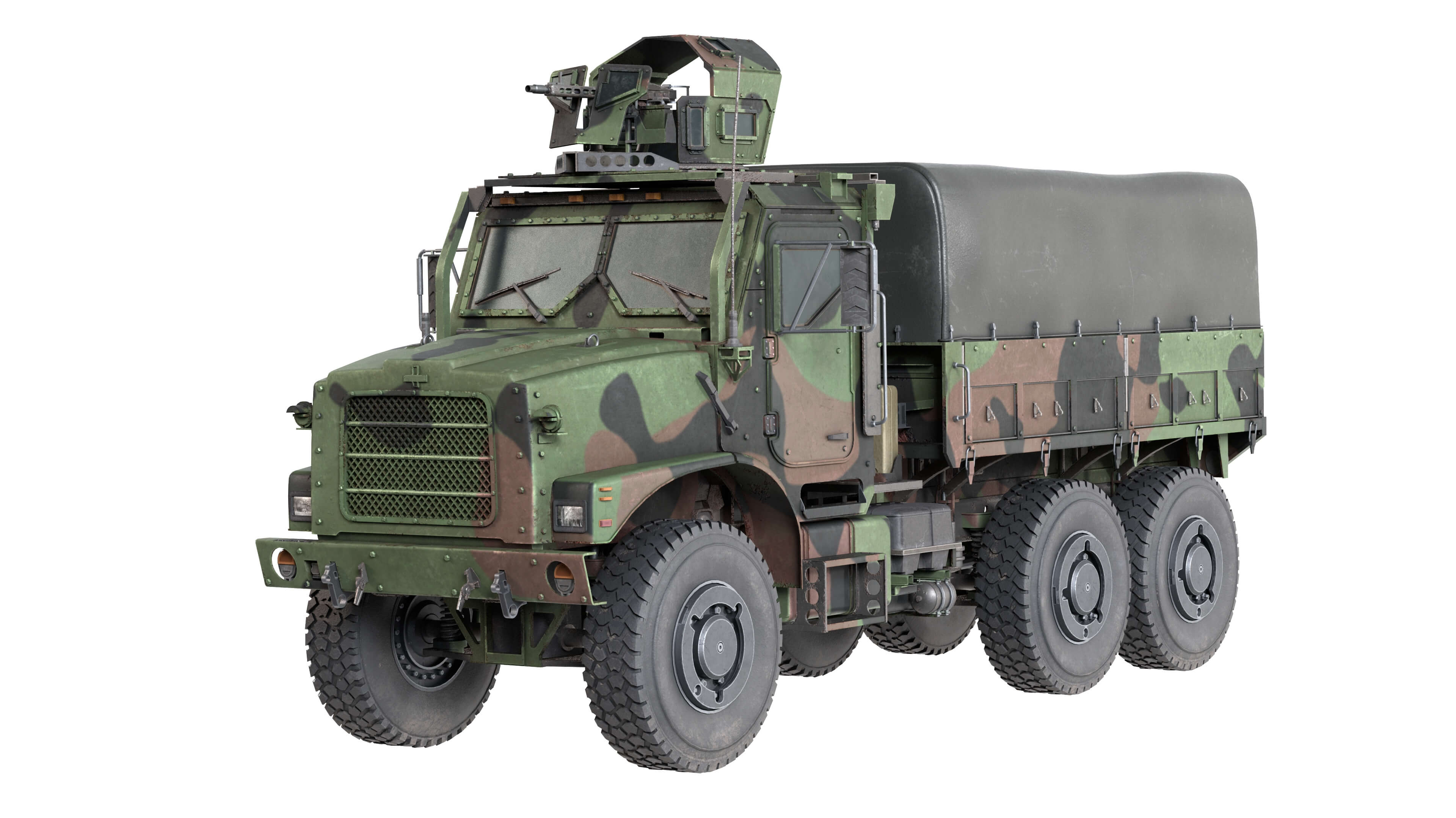 Oshkosh Mtvr AMK23 - 3D Model by 3dstudio