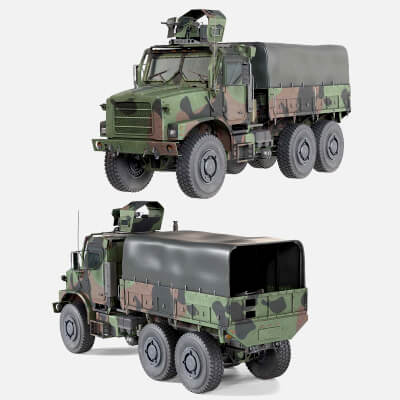 Oshkosh Mtvr AMK23 - 3D Model by 3dstudio