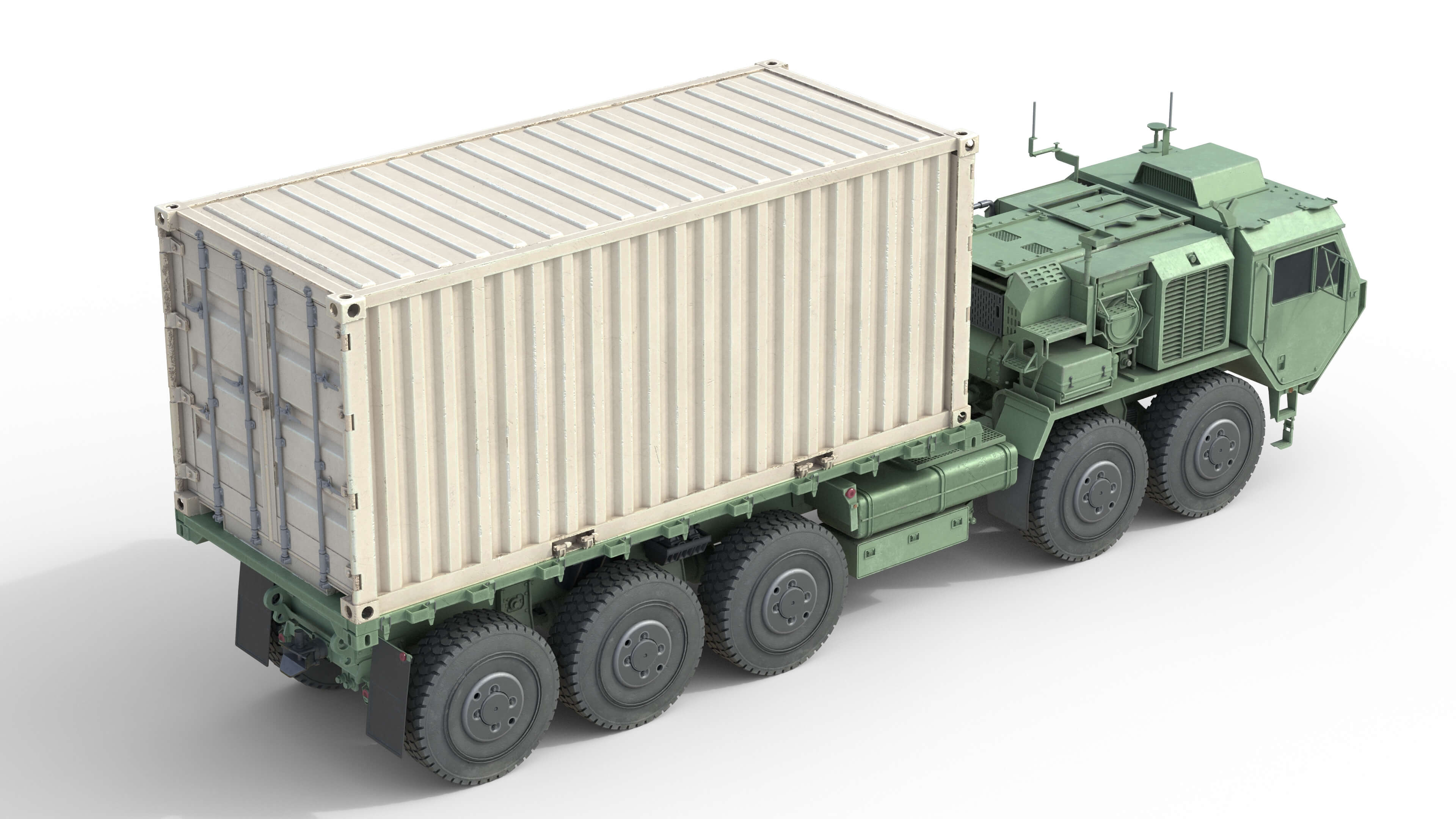 Oshkosh PLS A1 M1074A1 Container Truck - 3D Model by 3dstudio