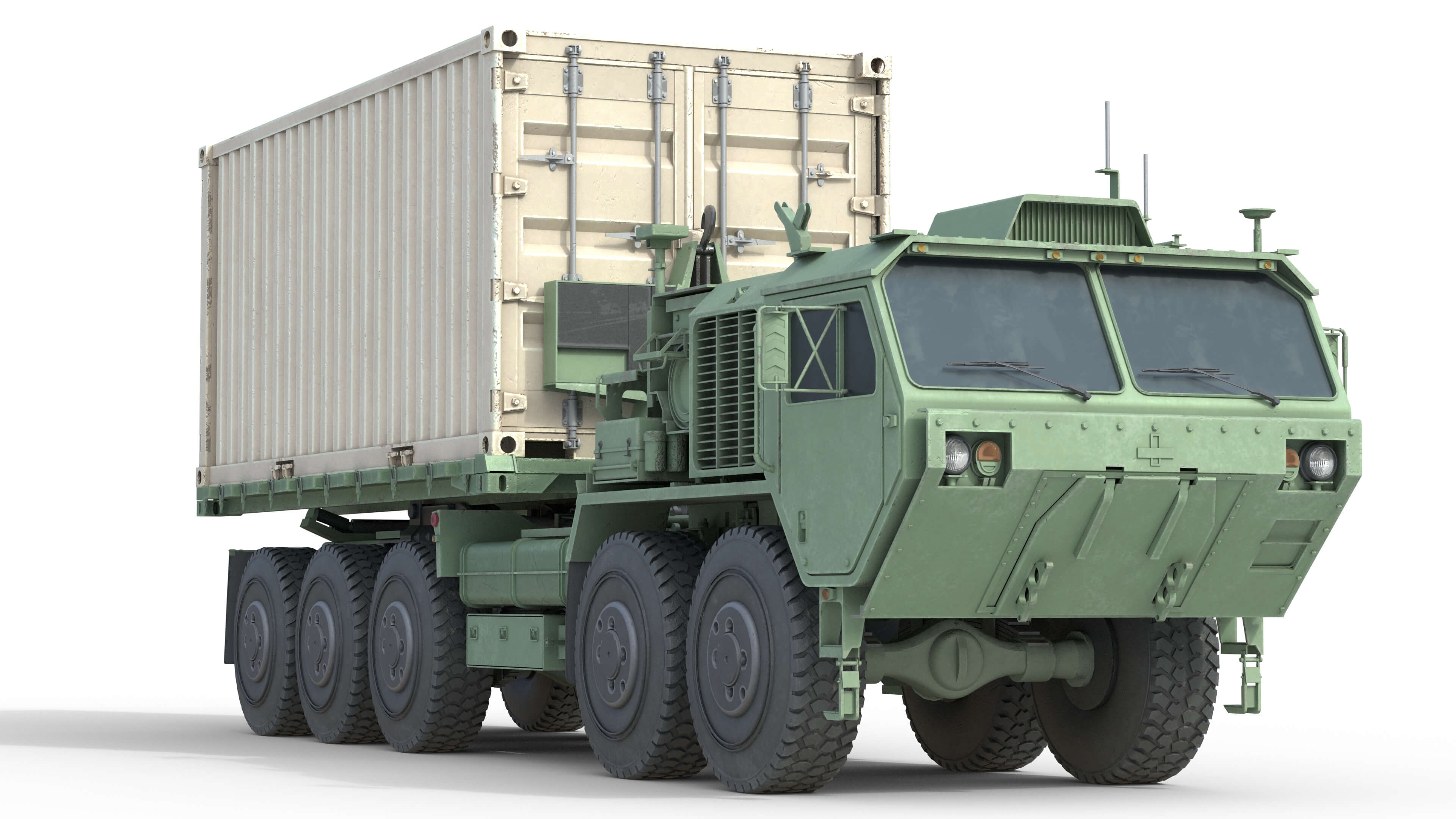 Oshkosh PLS A1 M1074A1 Container Truck - 3D Model by 3dstudio