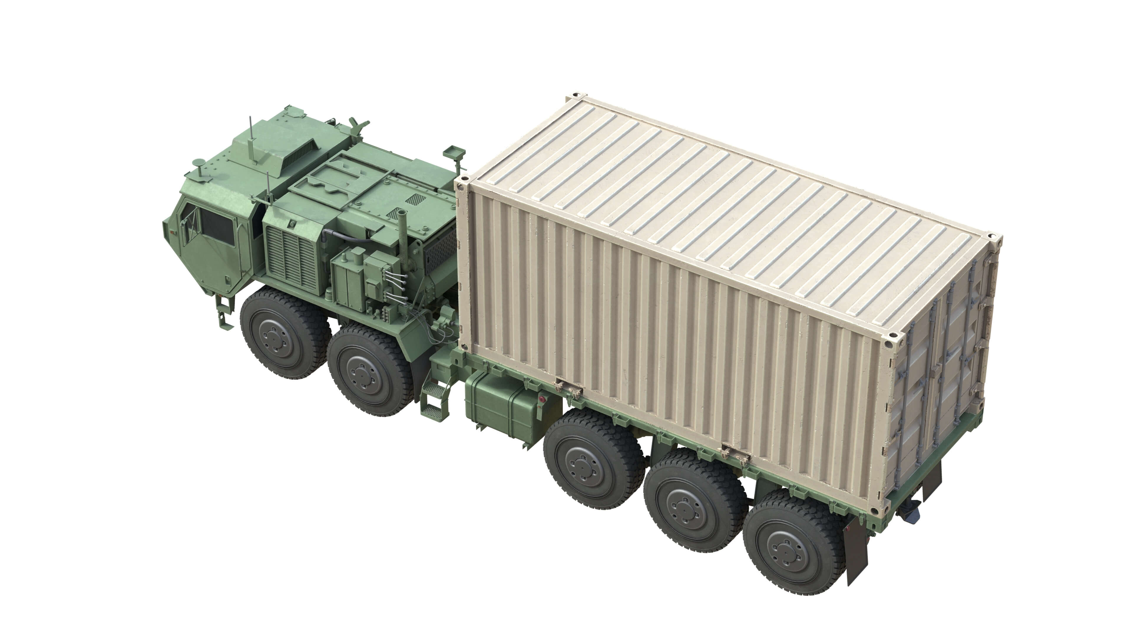Oshkosh PLS A1 M1074A1 Container Truck - 3D Model by 3dstudio
