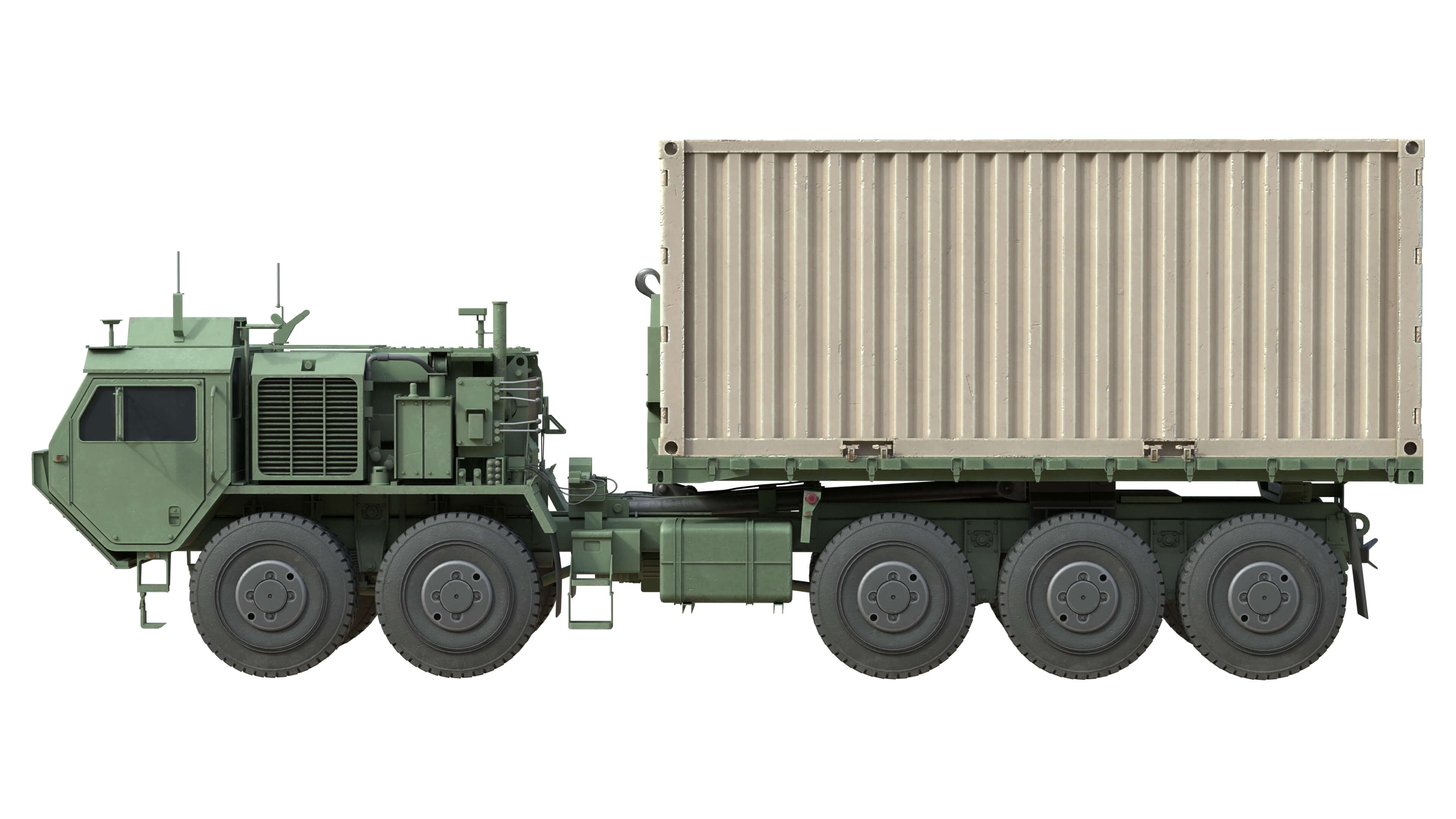 Oshkosh PLS A1 M1074A1 Container Truck - 3D Model by 3dstudio