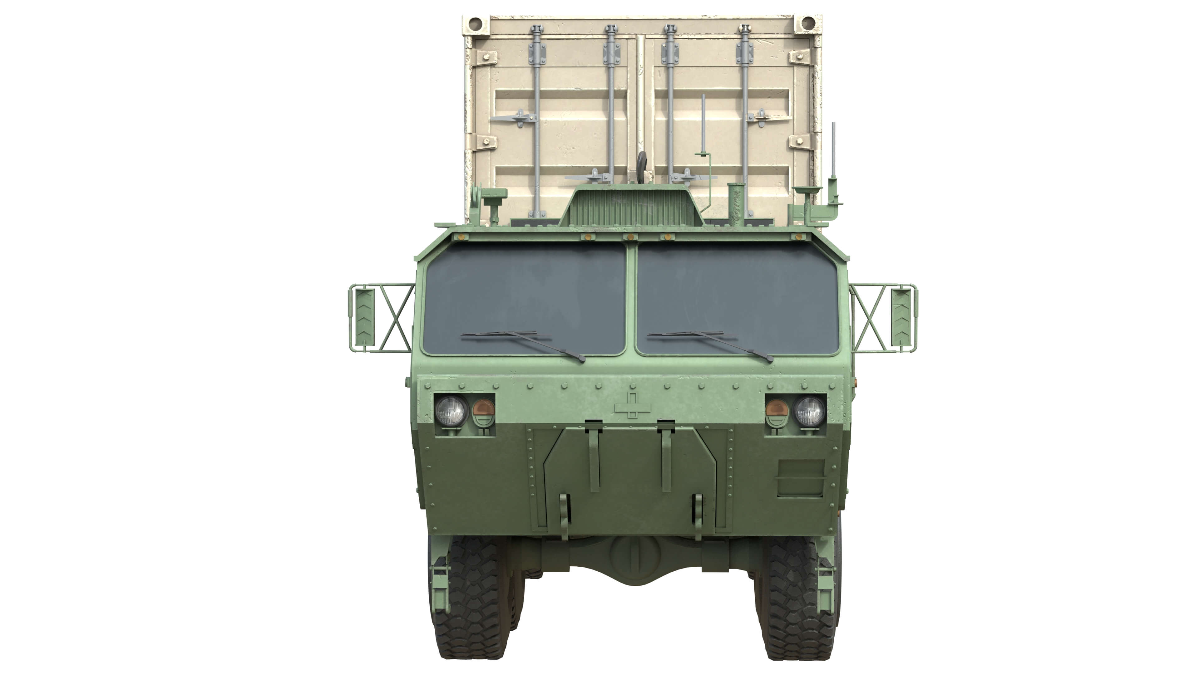 Oshkosh PLS A1 M1074A1 Container Truck - 3D Model by 3dstudio