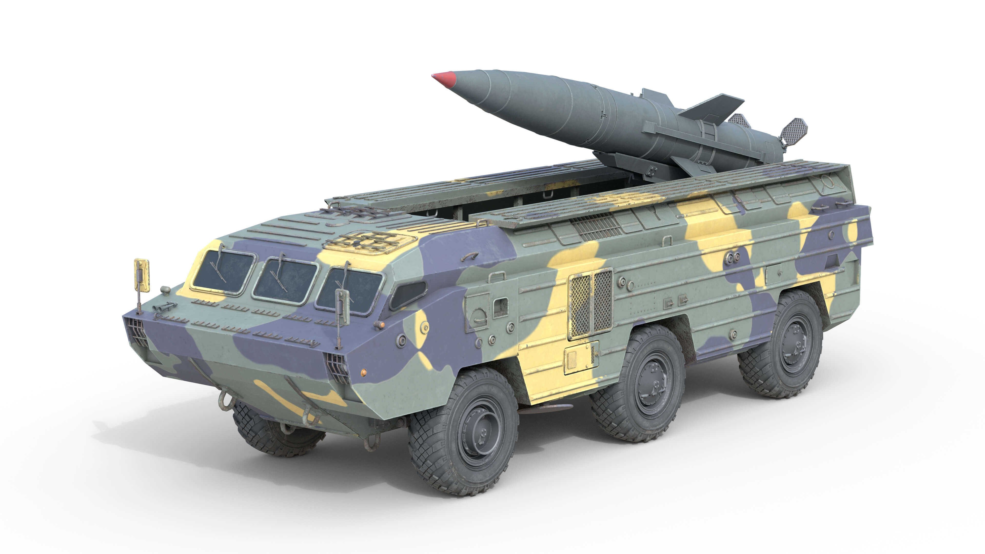 Otr 21 Tochka Tactical Ballistic Missile - 3D Model by 3dstudio