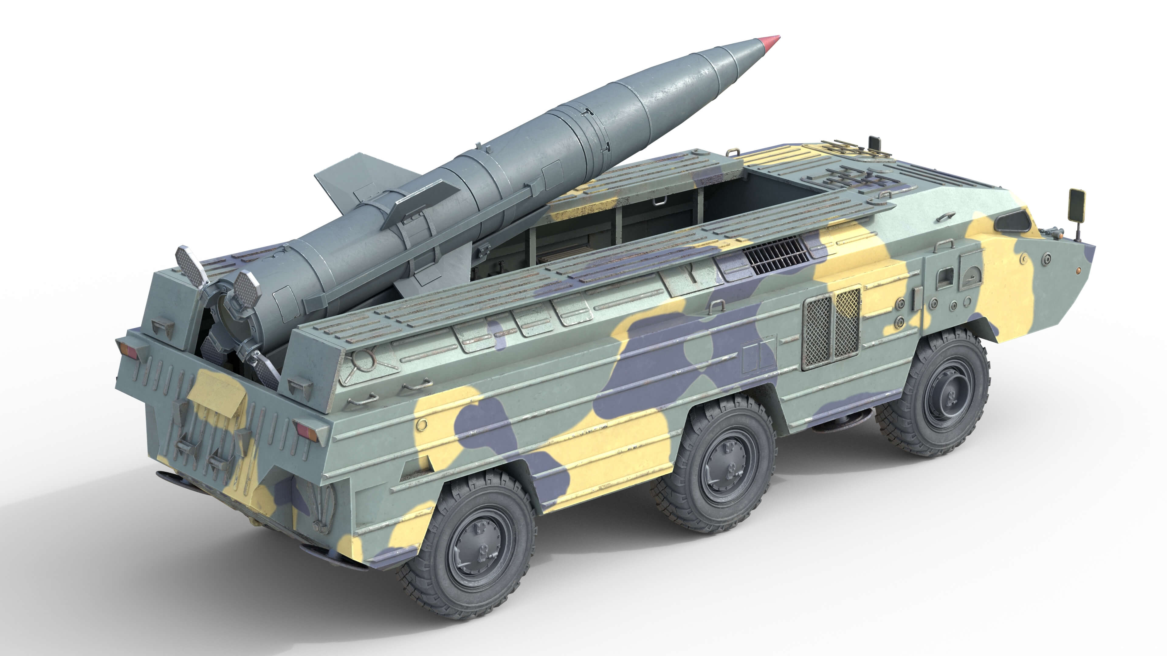Otr 21 Tochka Tactical Ballistic Missile - 3D Model by 3dstudio