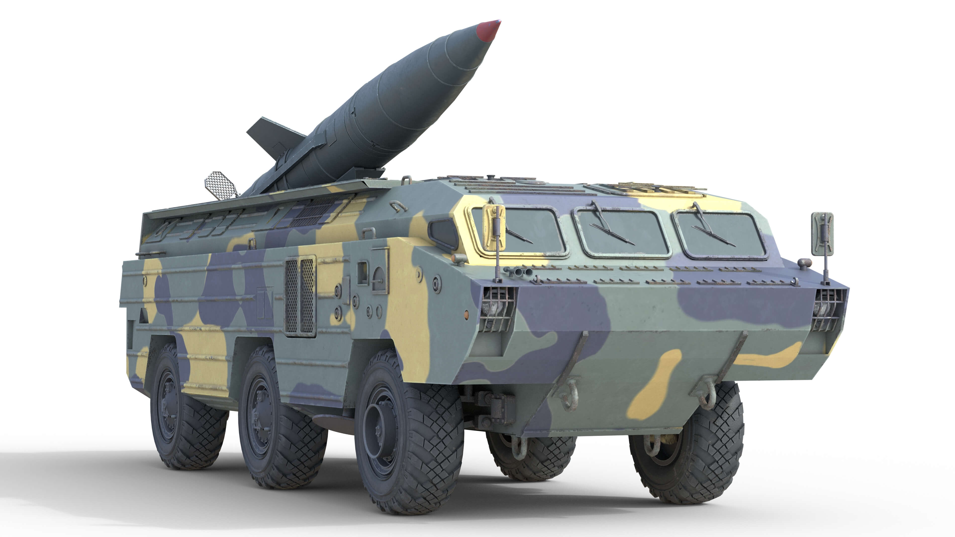Otr 21 Tochka Tactical Ballistic Missile - 3D Model by 3dstudio