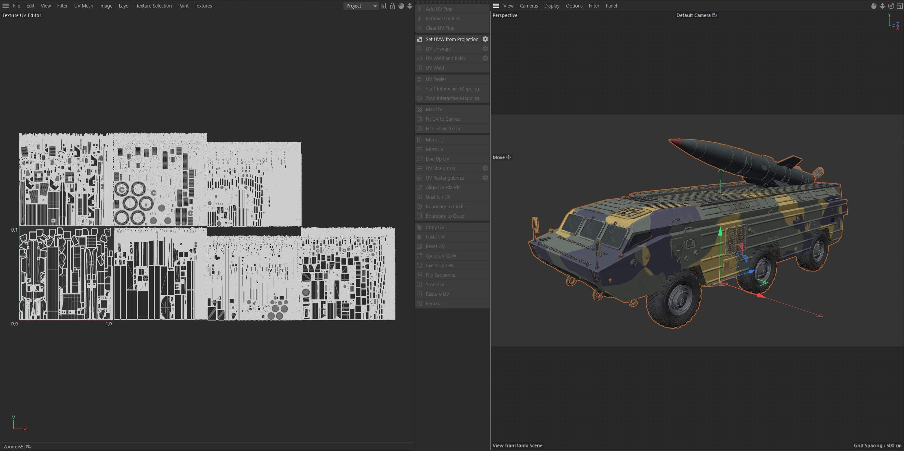 Otr 21 Tochka Tactical Ballistic Missile - 3D Model by 3dstudio