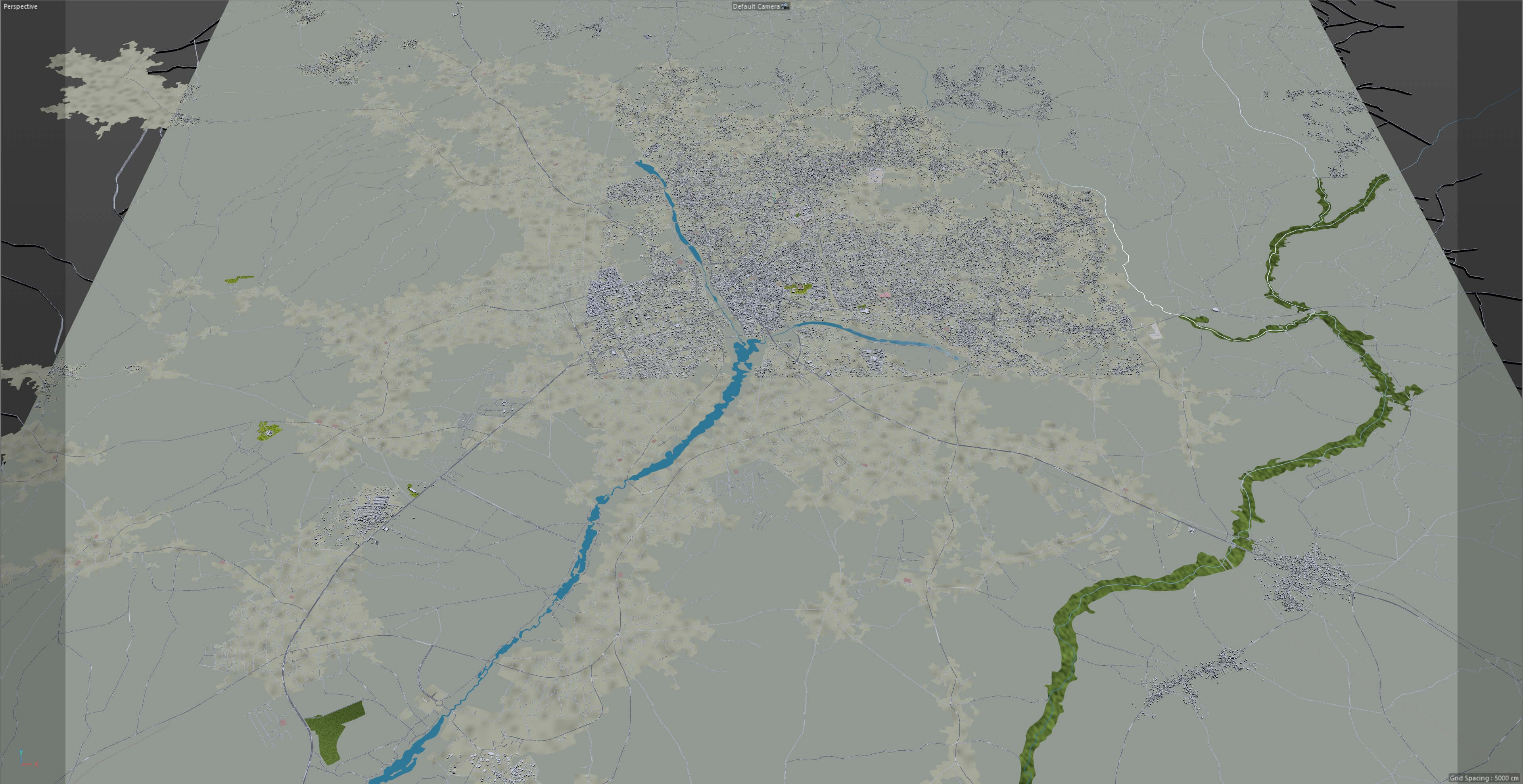 Owerri City Nigeria 3D Model 30km by 3dstudio
