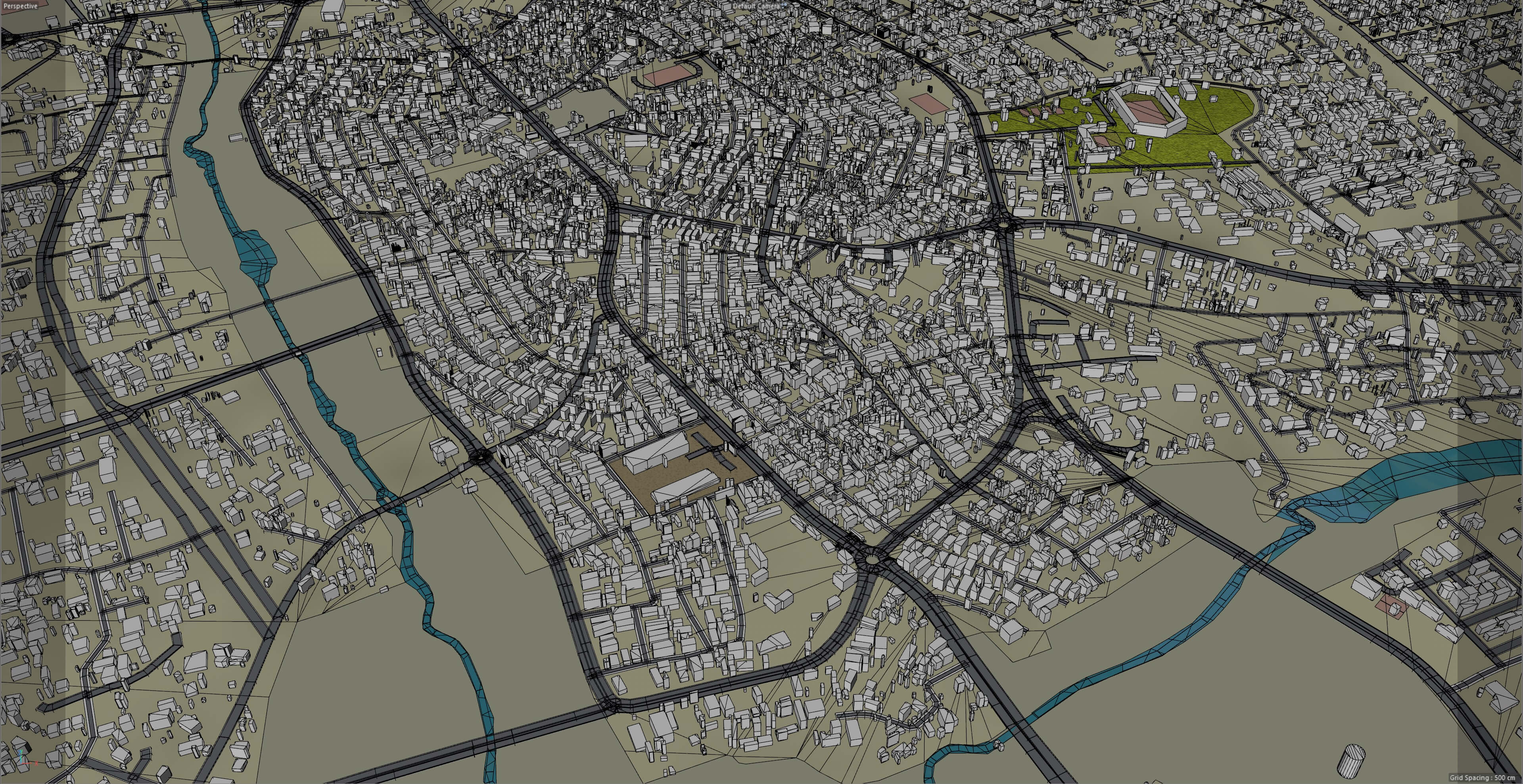 Owerri City Nigeria 3D Model 30km by 3dstudio