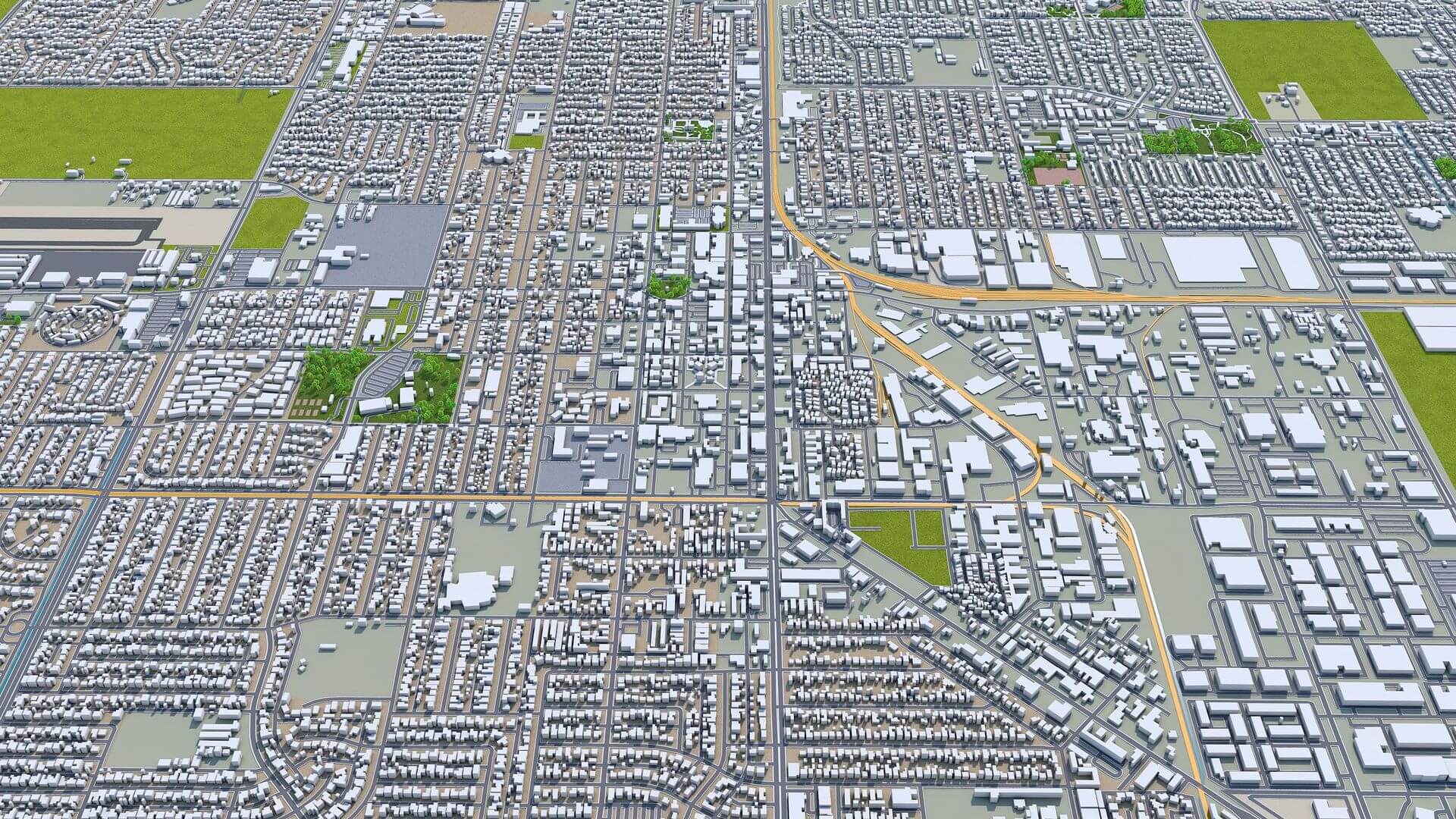 Oxnard, California USA 30km - 3D Model by 3dstudio