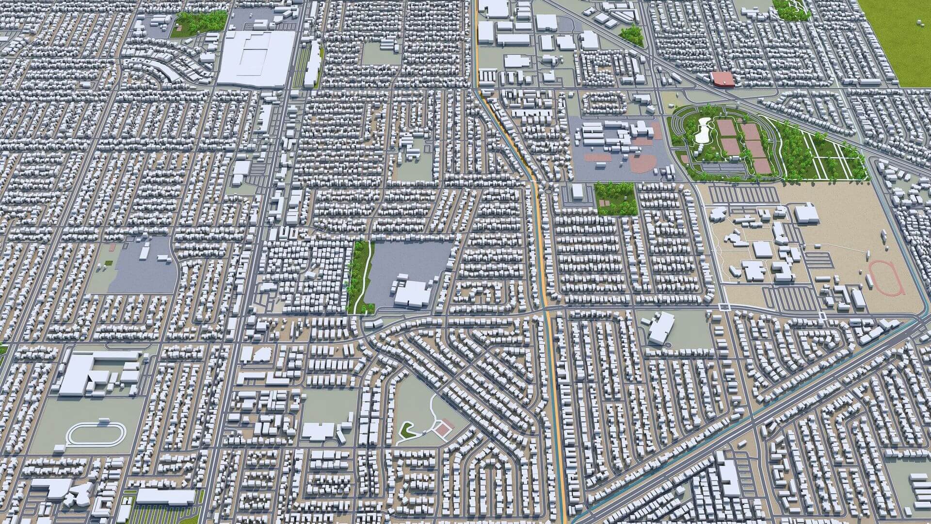 Oxnard, California USA 30km - 3D Model by 3dstudio