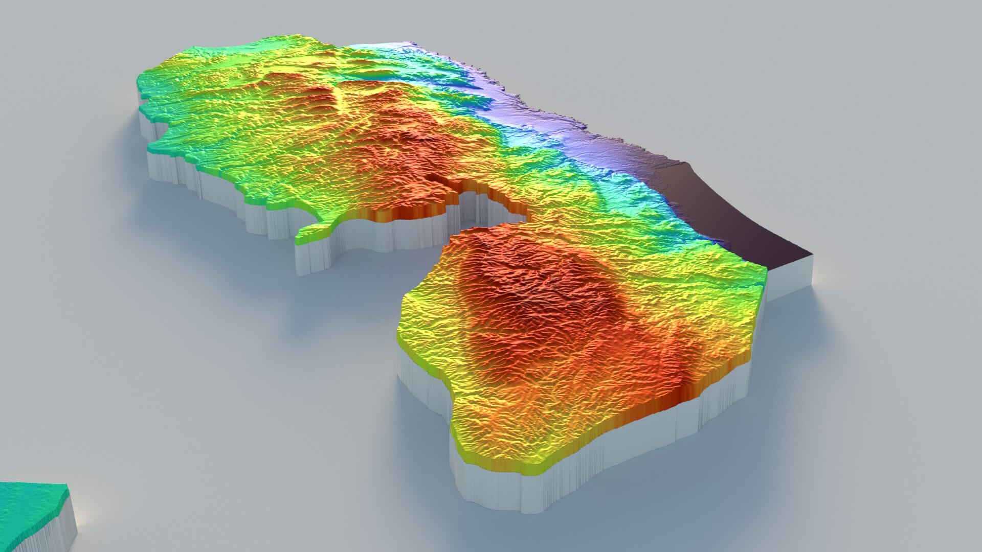 Palestine Terrain Map - 3D Model by 3dstudio