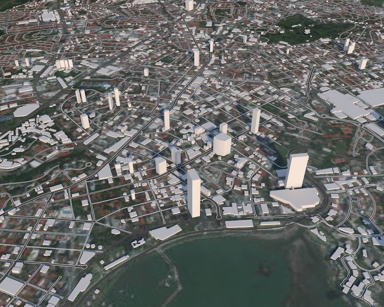 Panama City Panama - 3D Model by 3dstudio