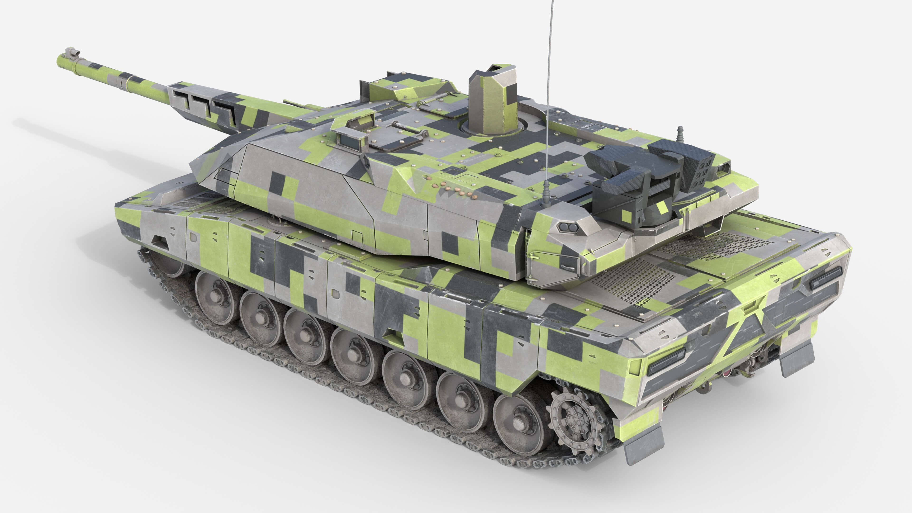 Panther KF51 Main Battle Tank - 3D Model by 3dstudio
