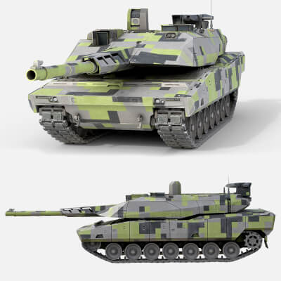 Panther KF51 Main Battle Tank - 3D Model by 3dstudio