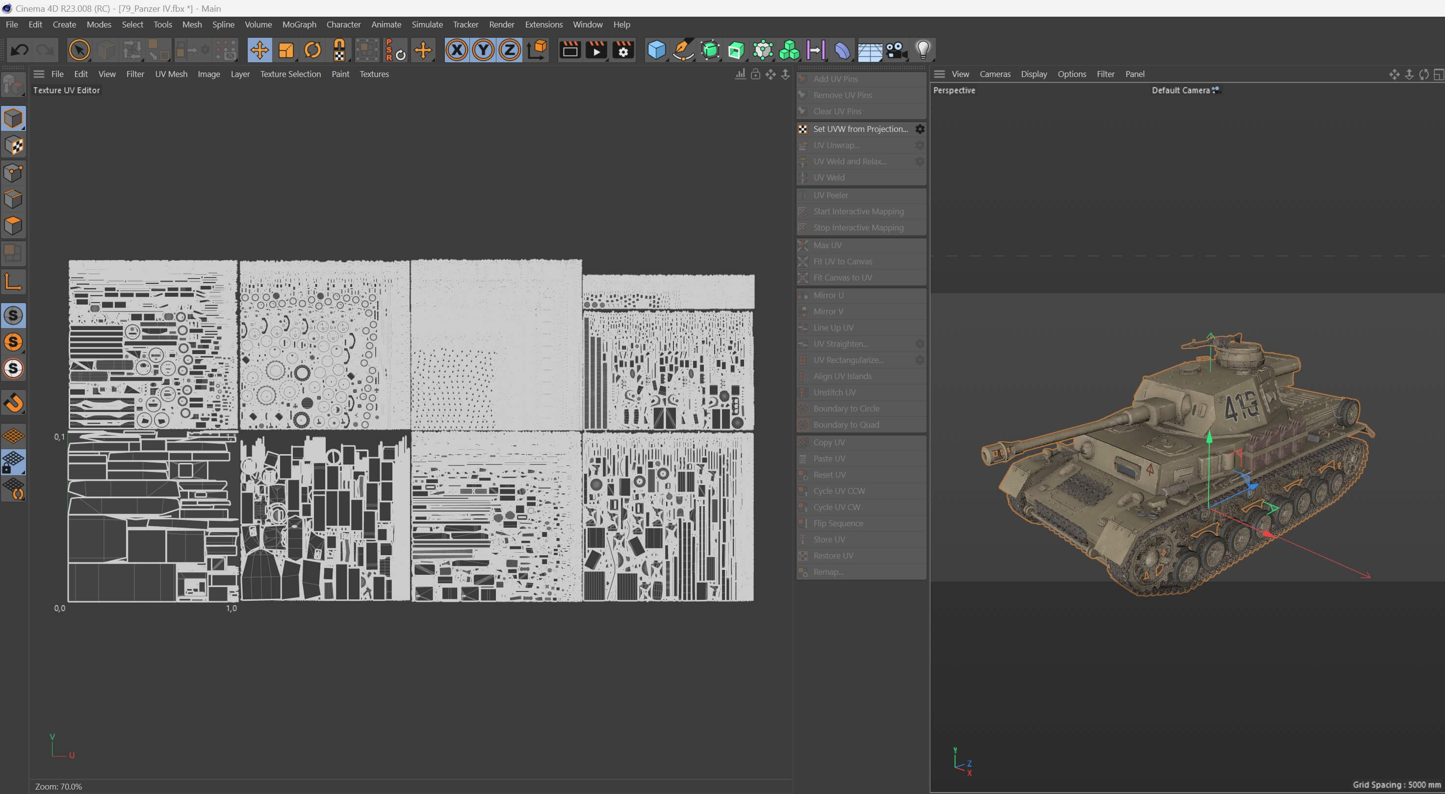 Panzer IV German Medium Tank - 3D Model by 3dstudio
