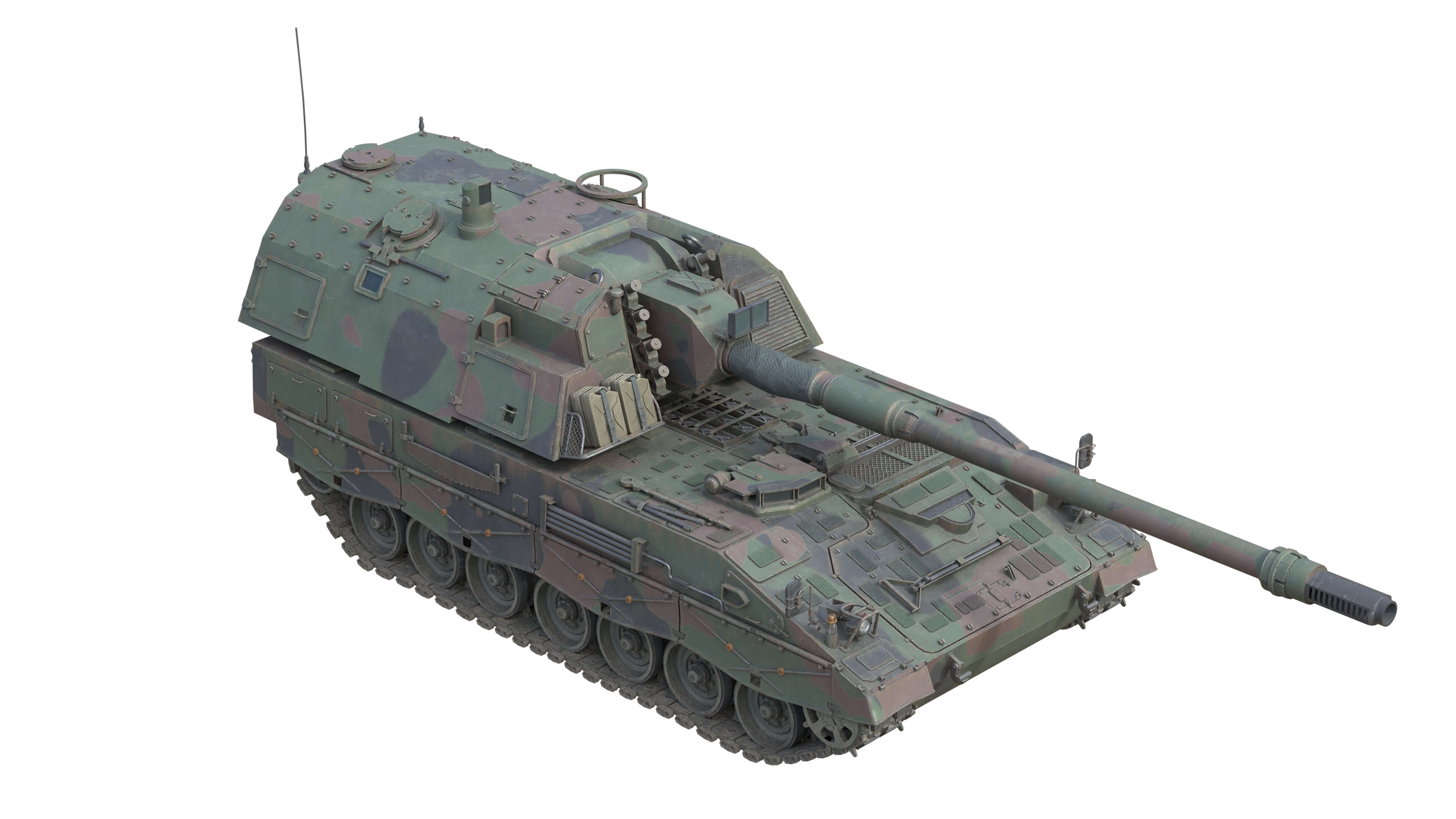 Panzerhaubitze 2000 Self Propelled Howitzer - 3D Model by 3dstudio