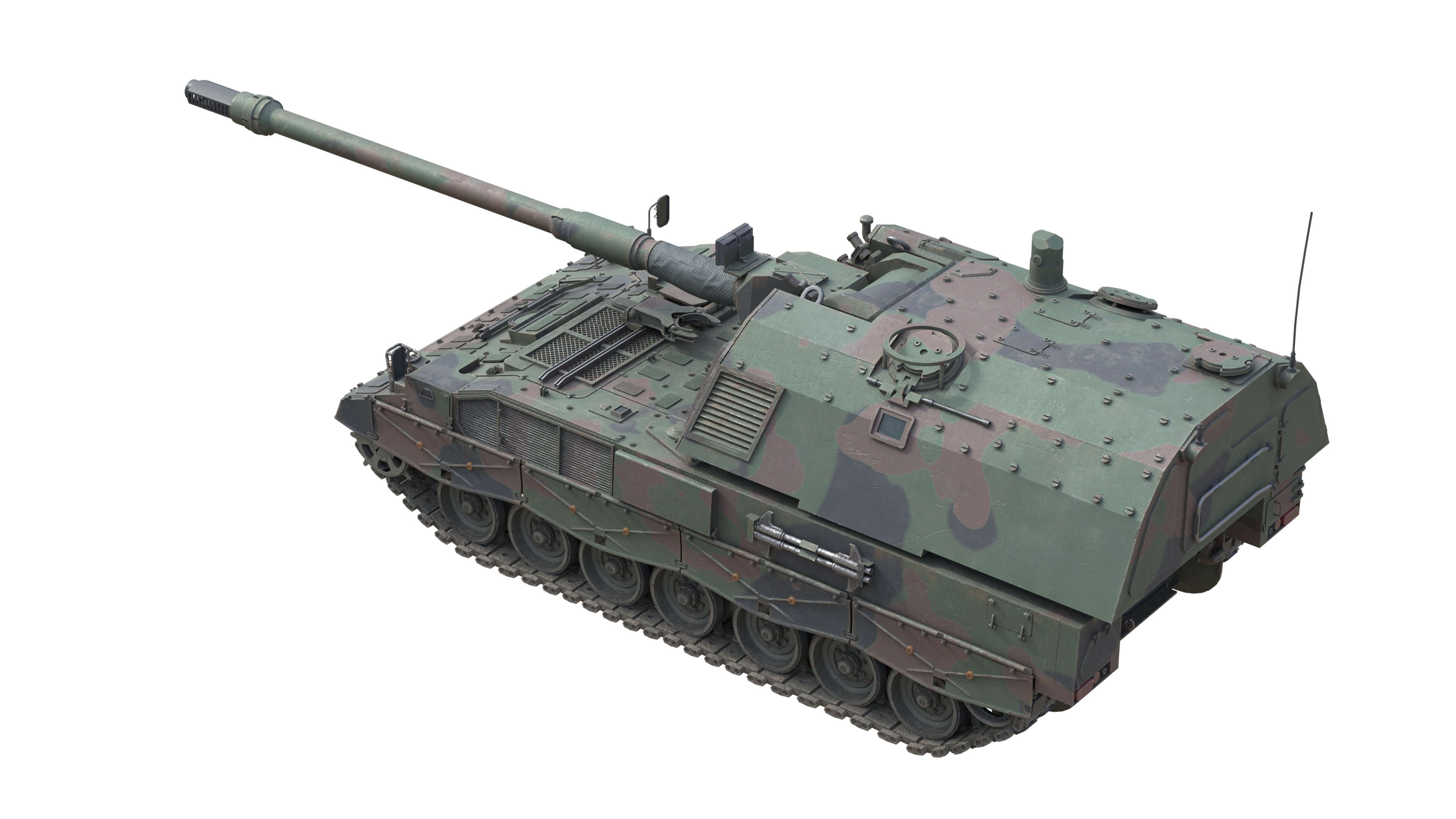 Panzerhaubitze 2000 Self Propelled Howitzer - 3D Model by 3dstudio