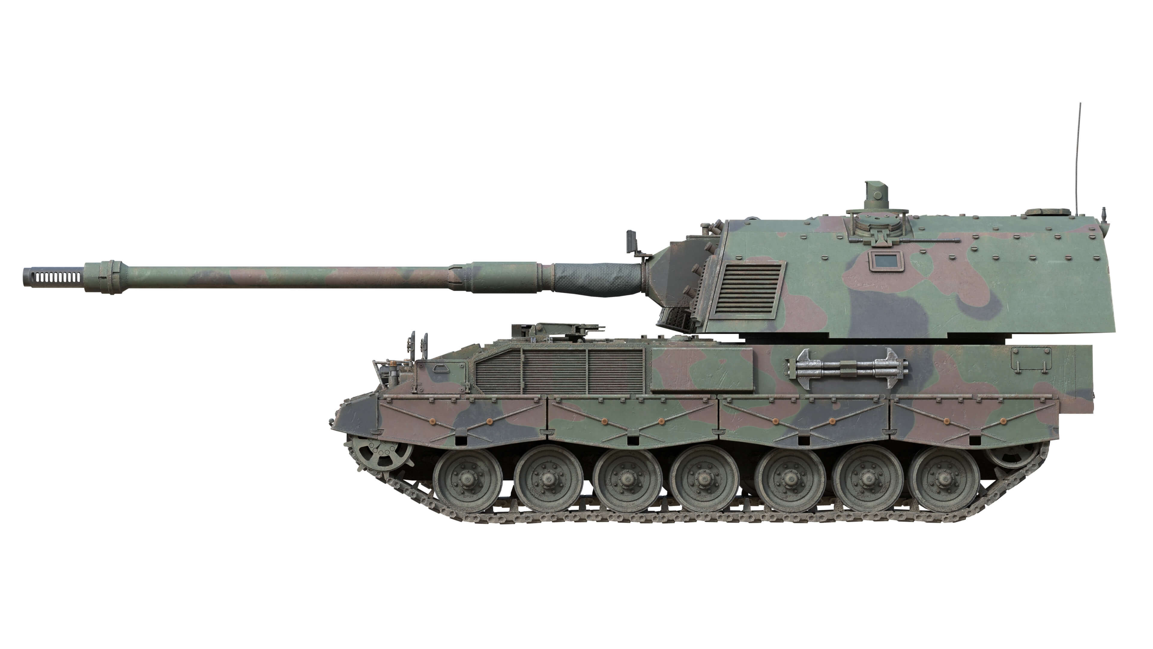 Panzerhaubitze 2000 Self Propelled Howitzer - 3D Model by 3dstudio